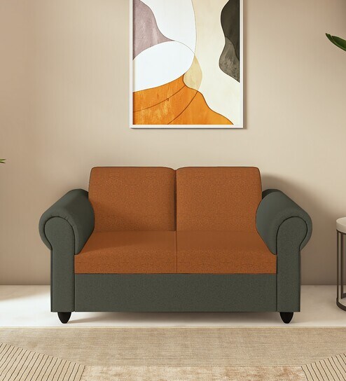Buy Fabric Rolled Arms 2 Seater Sofas Online at Best Price in India ...