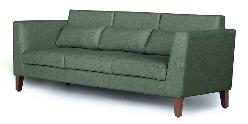 Buy Snoozepro Fabric 3 Seater Sofa in Omega Green Colour by Wakefit ...
