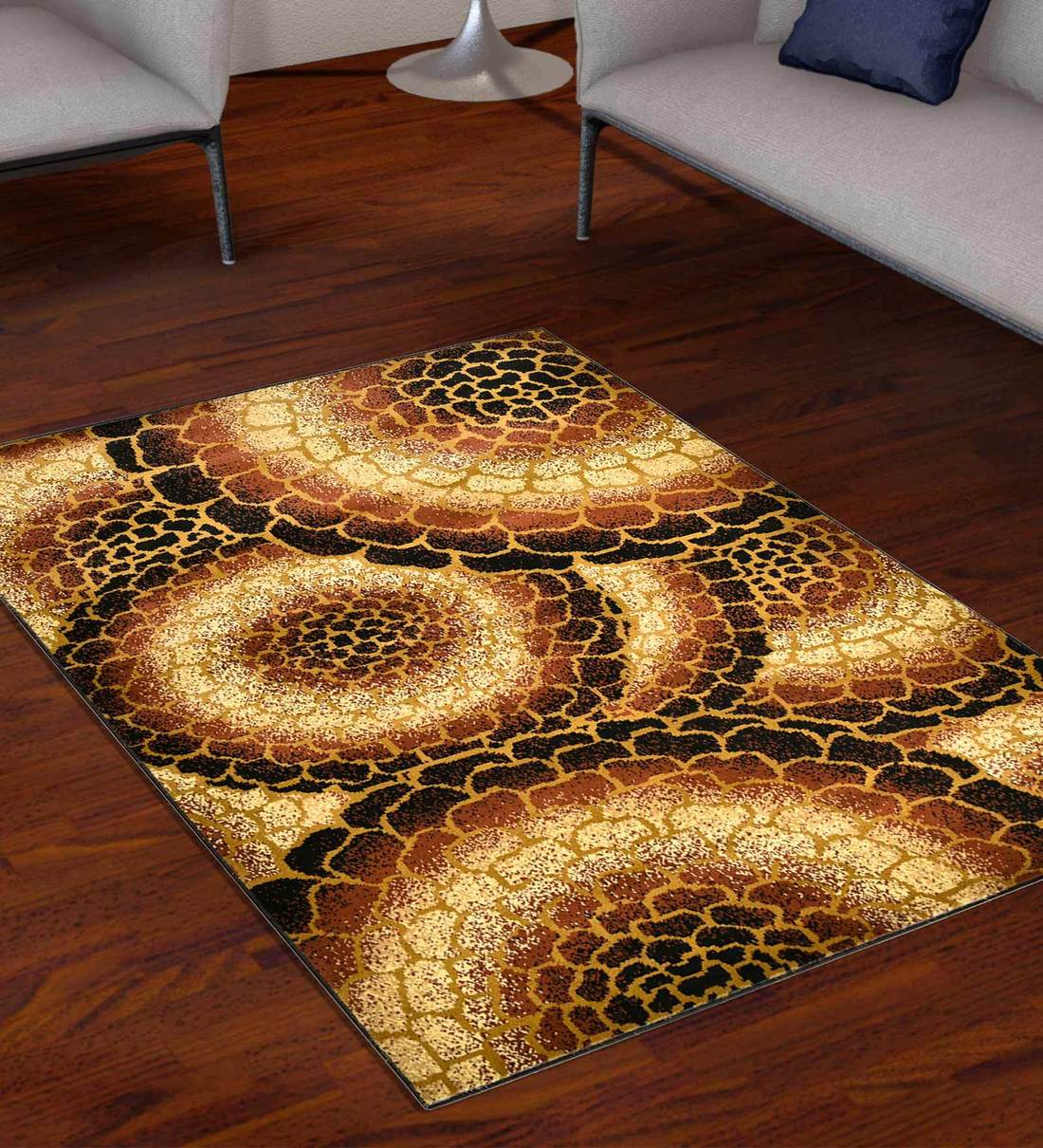 Buy Soft Wool Look Modern Design Carpet for Living Room 7x5.5 feet by ...