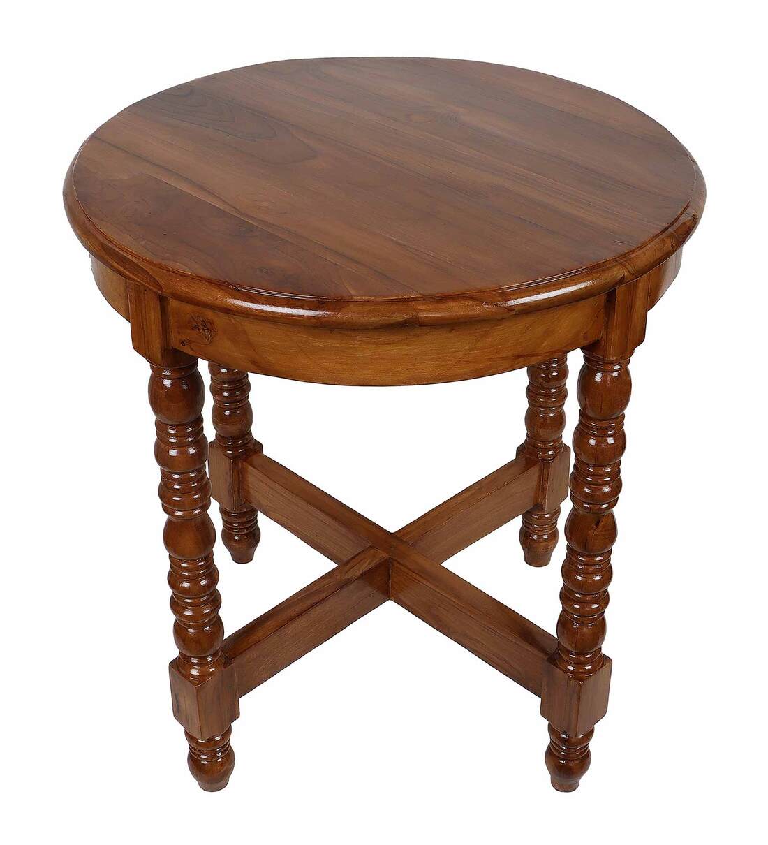 Buy Solid Wood End Table In Natural Finish By The Urban Store Online ...
