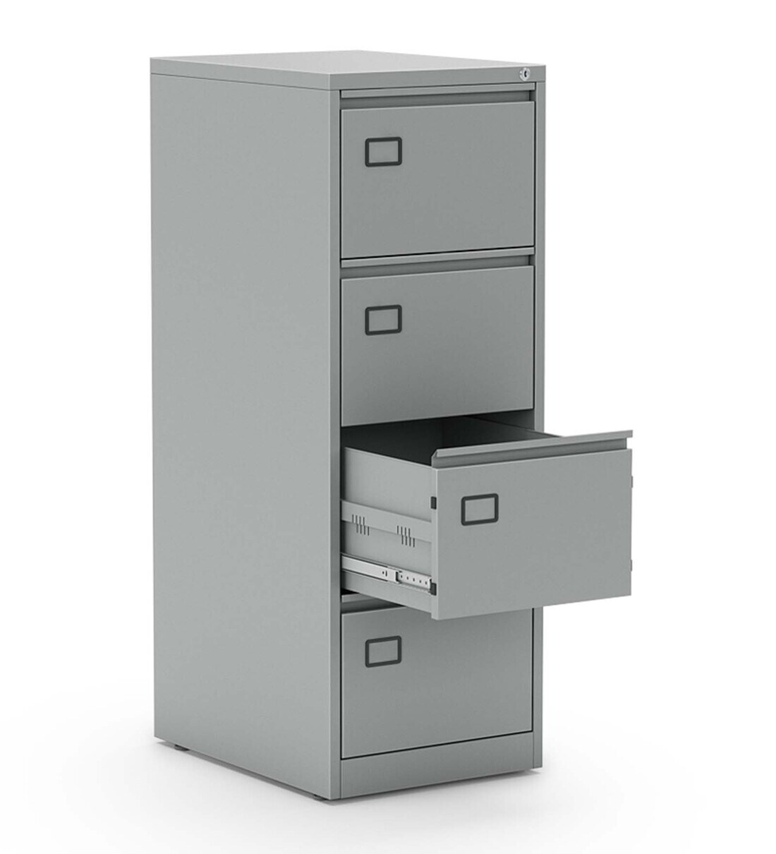 Buy SOS Metal File Cabinet in Silver Grey Finish by Spacewood Office ...