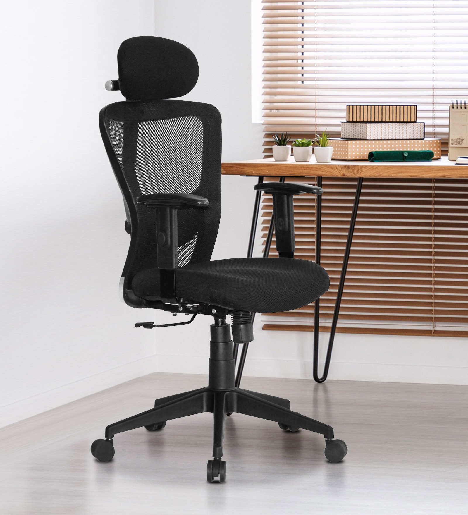 Buy Sole Ergonomic Chair in Black Colour By Harmony Systems Online ...