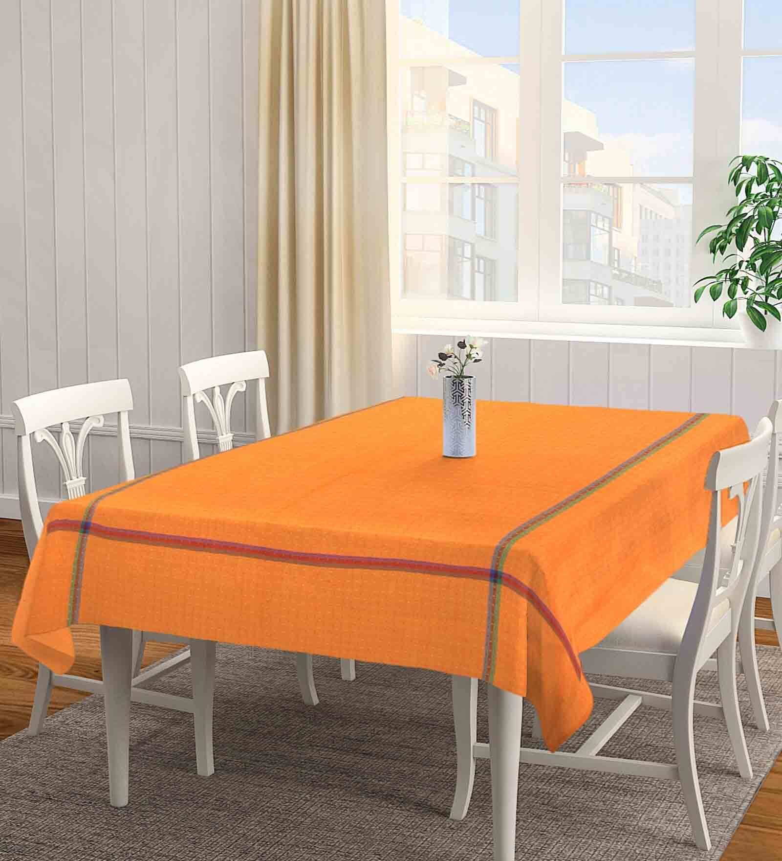 Buy Solid Orange (60x60) Cotton Table Cover at 64% OFF by Klotthe ...