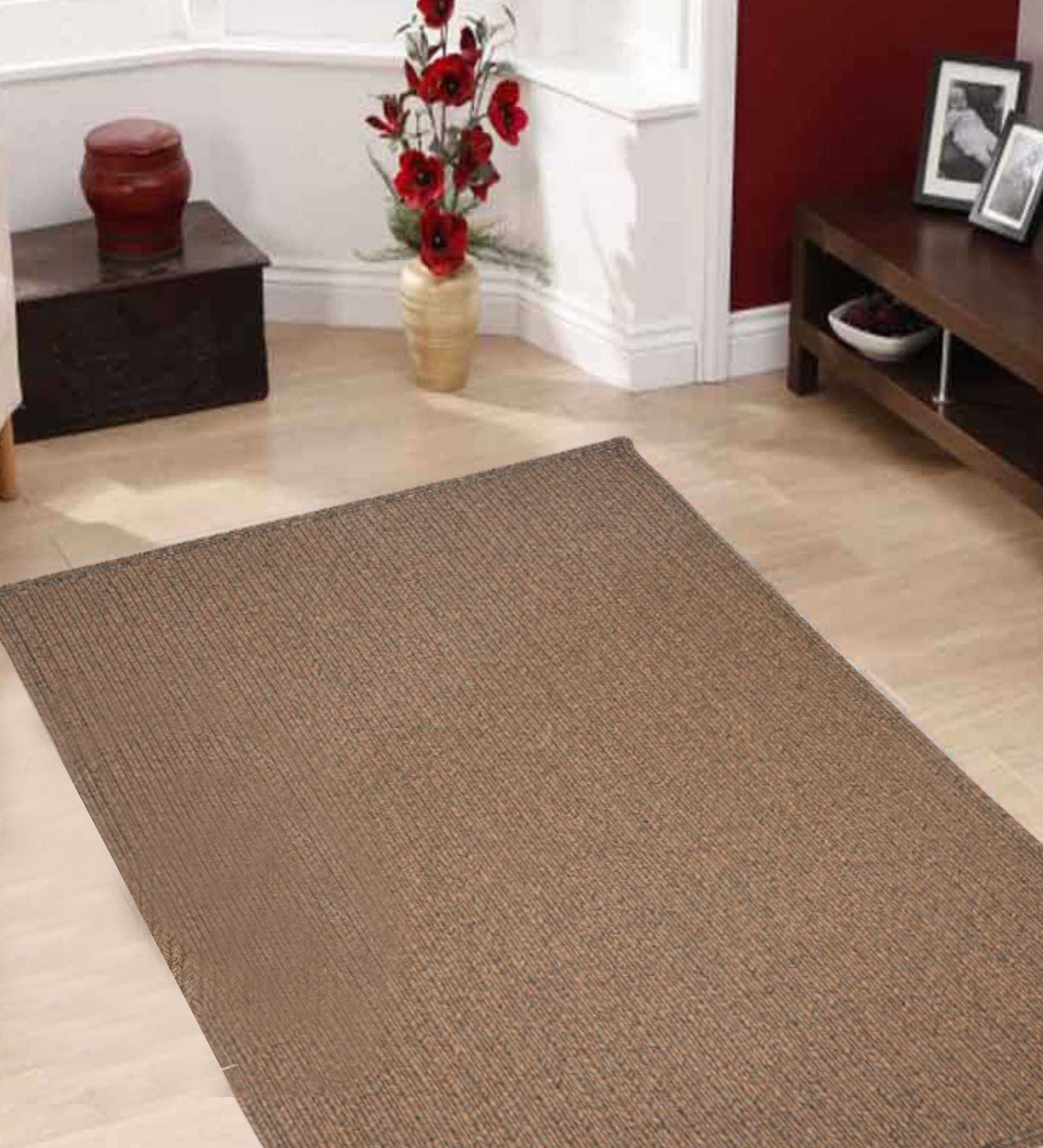 Buy Plain Solid Pattern Polypropylene Machine Made 5 x 2 Feet Carpet by ...