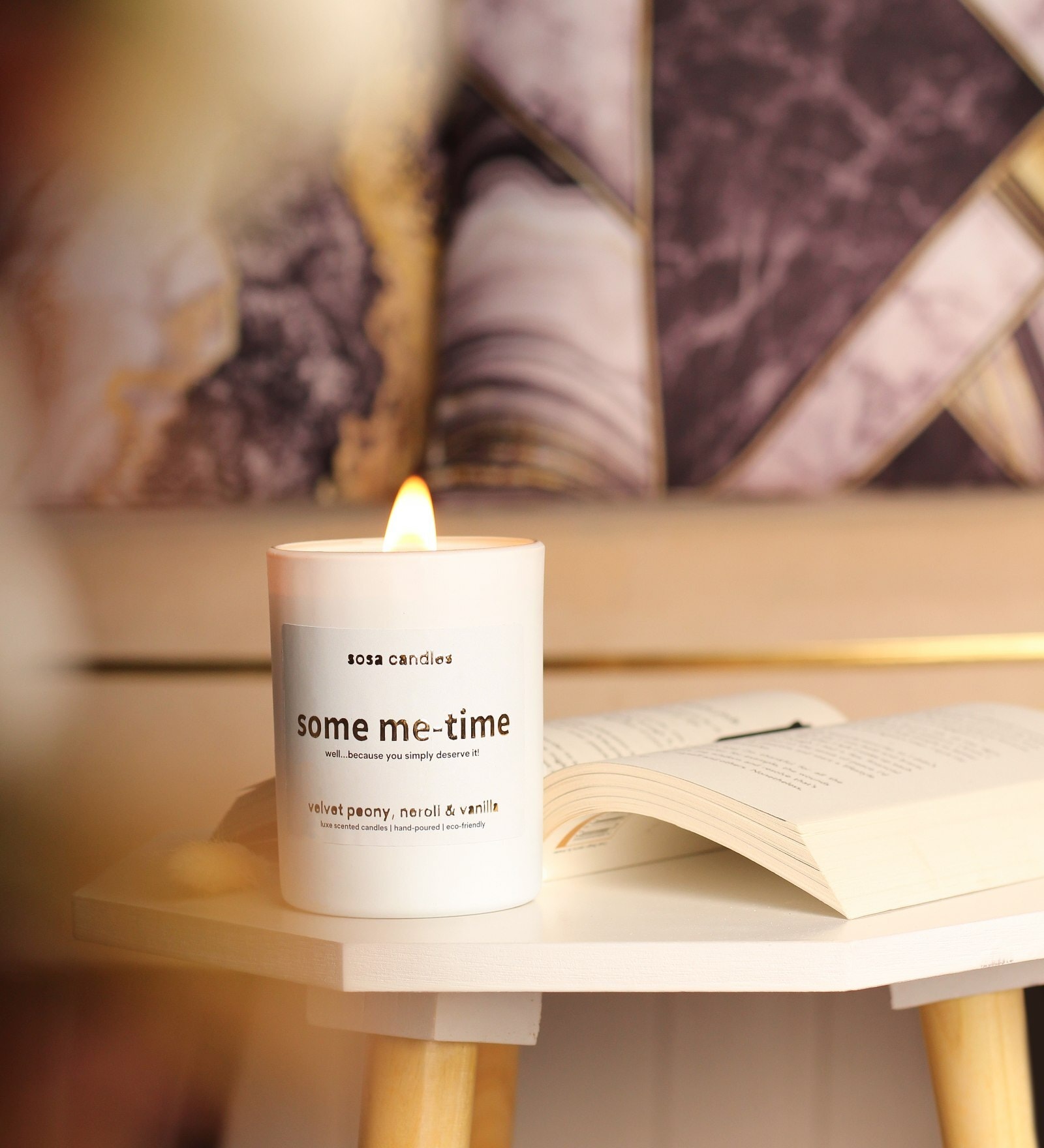 Buy Some Me Time White Soy Wax Scented Candle at 100% OFF by Sosa ...