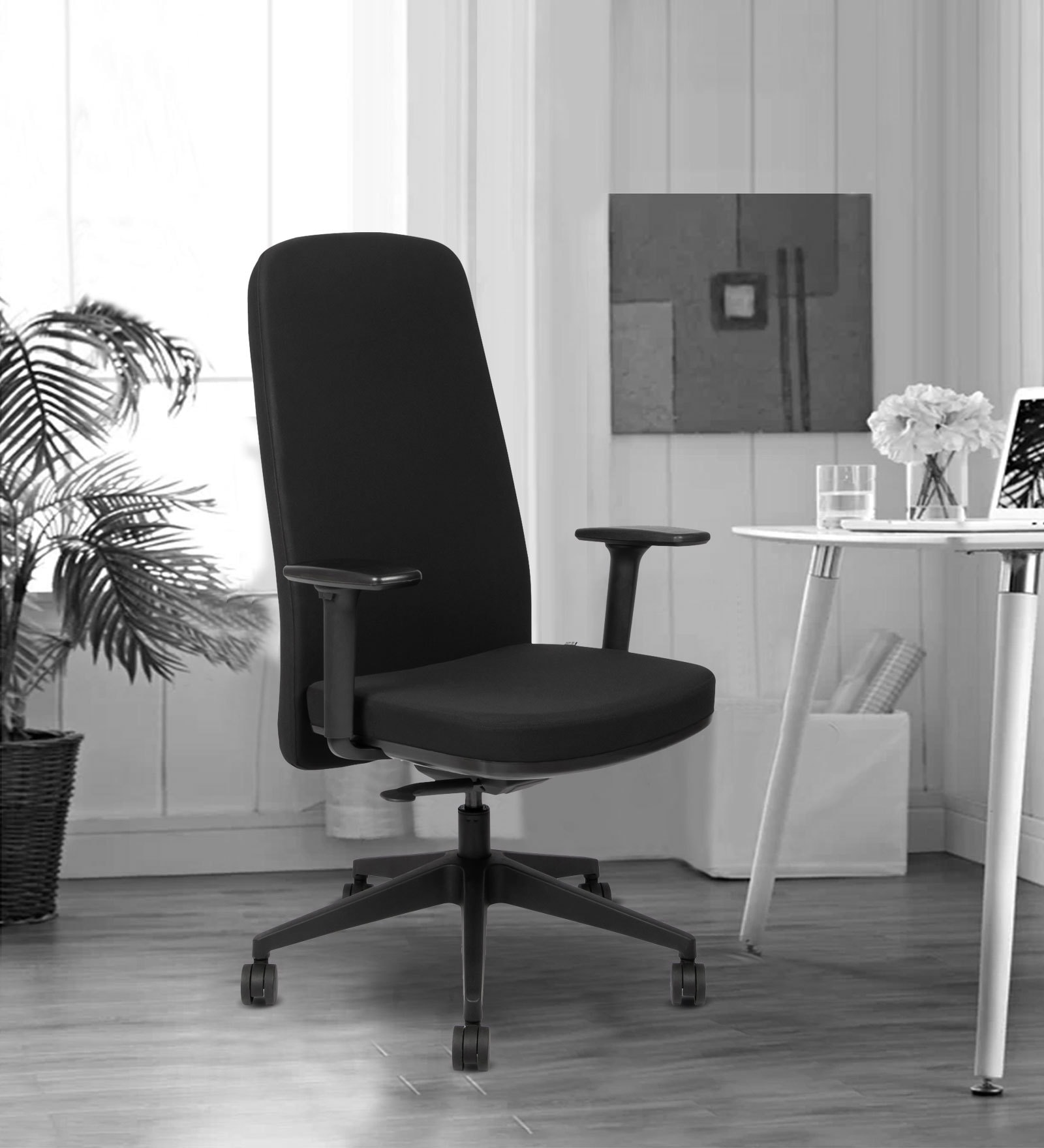 Buy SOS Aura High Back Ergonomic Chair in Black Colour at 21% OFF by ...