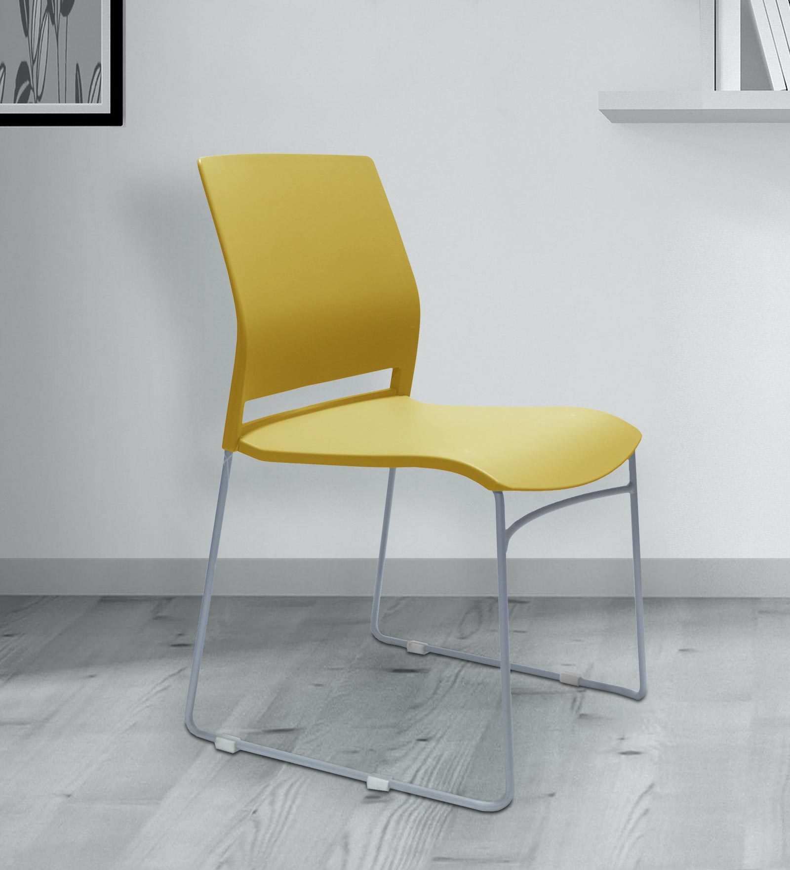 Buy SOS Plastic Chair in Yellow Colour at 17% OFF by Spacewood Office ...