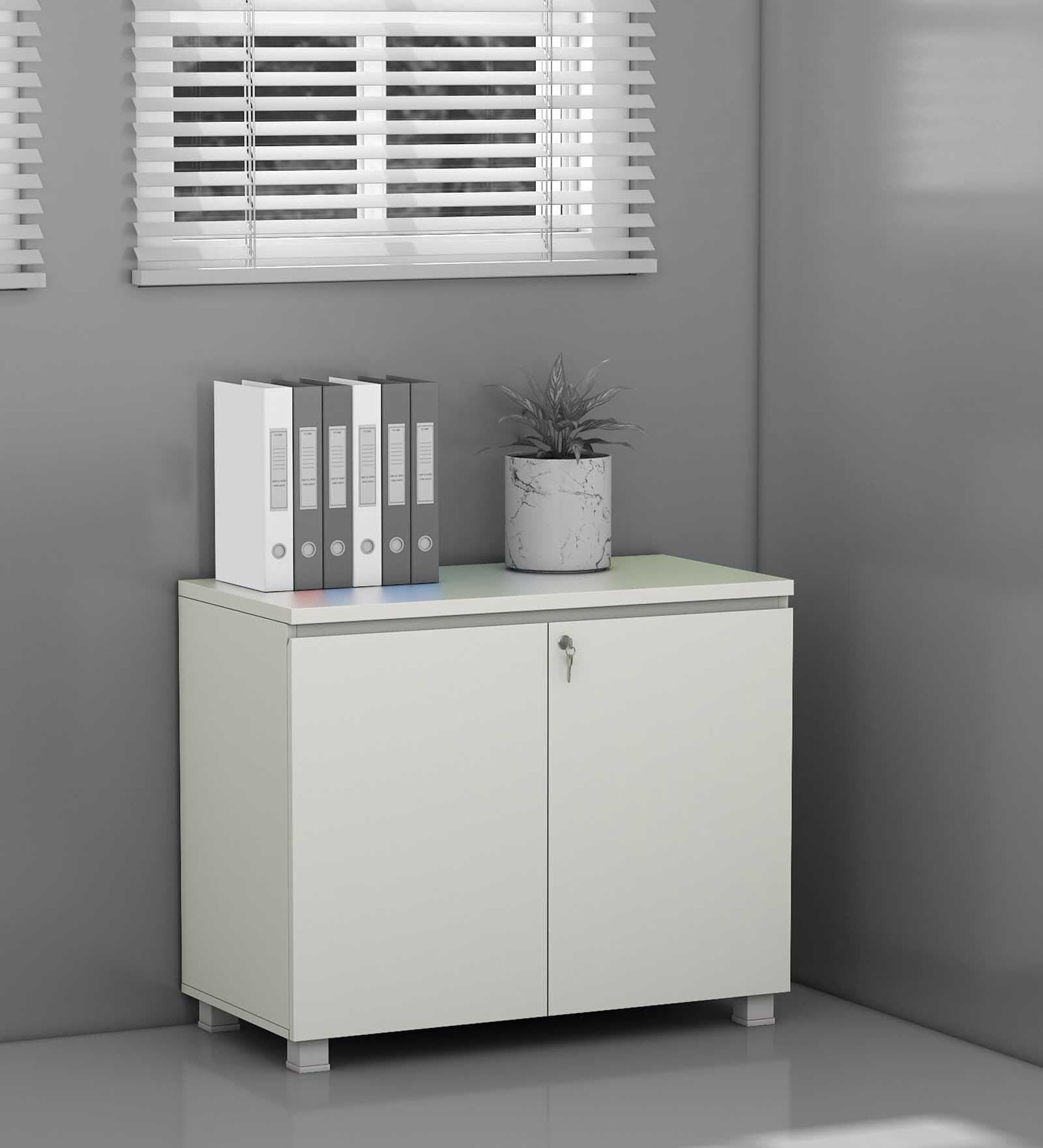 Buy SOS File Medium Cabinet in Everest White Finish with Lock at 4% OFF ...