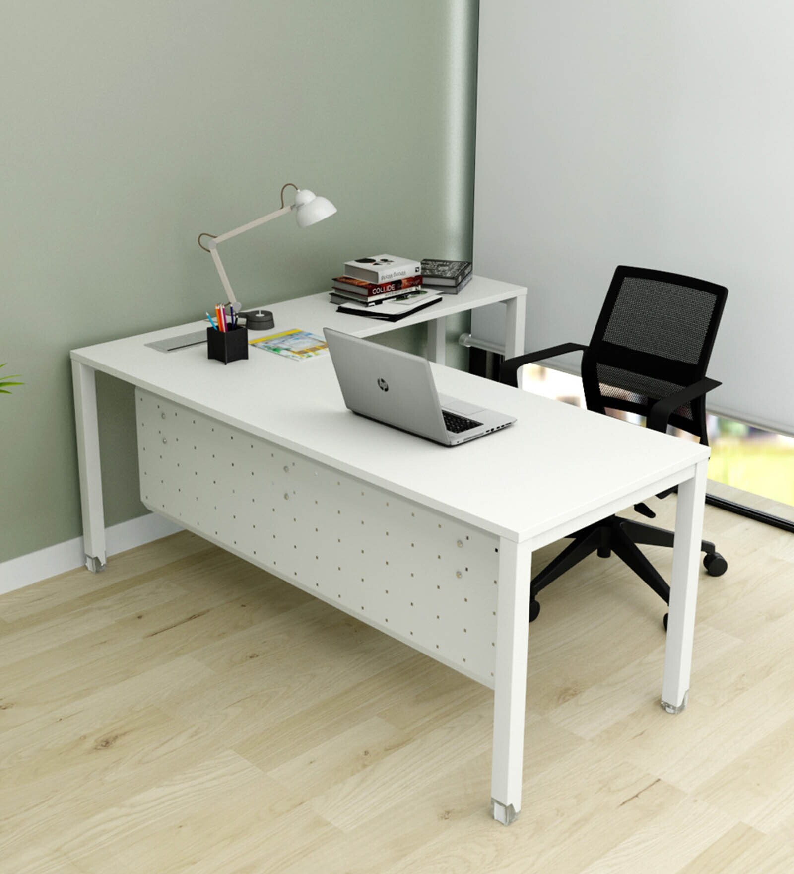 Buy Summit Executive Desk in White Finish at 16% OFF by Spacewood ...