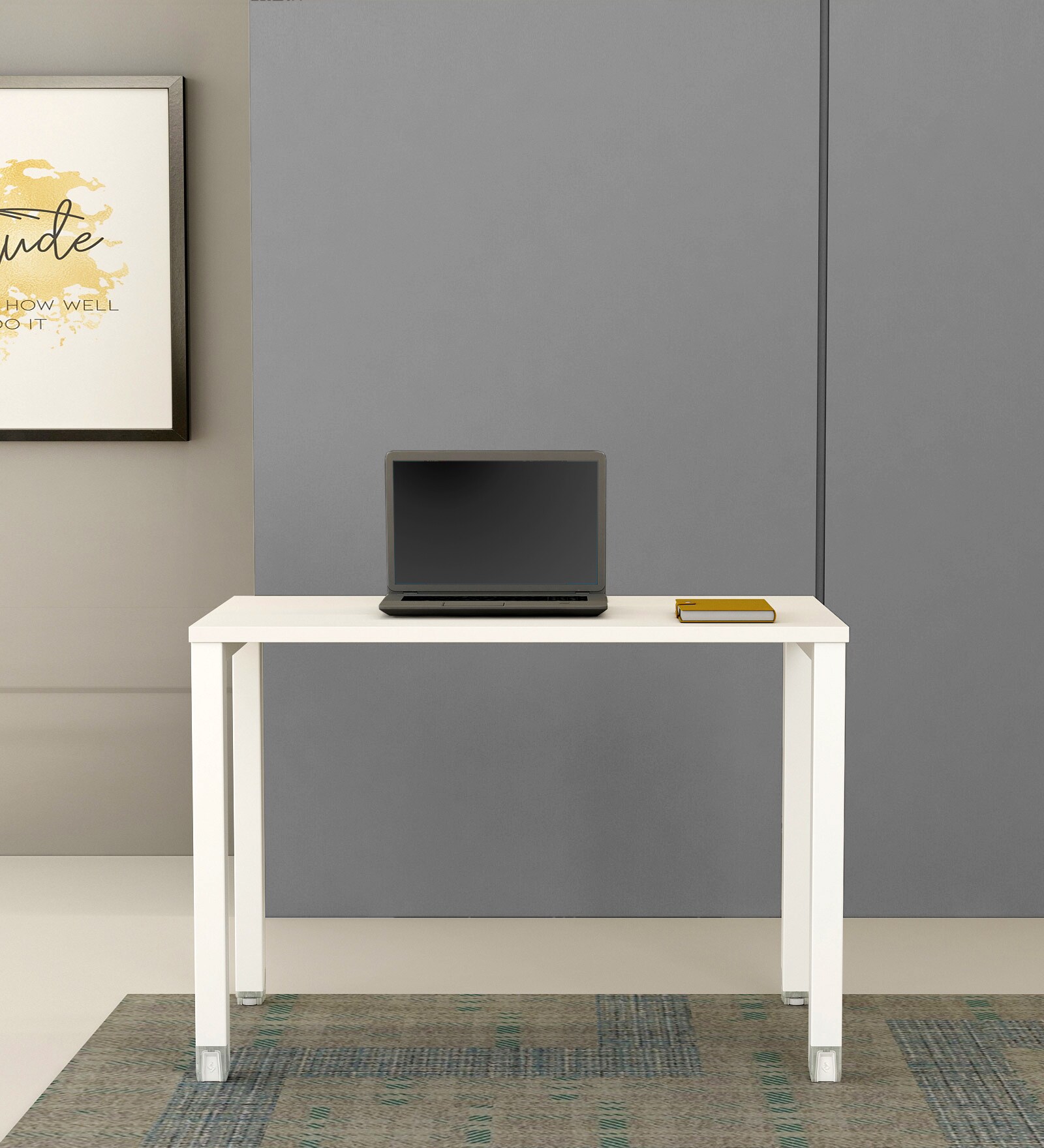 Buy Lair Office Linear Workstation in Everest White Finish at 15% OFF ...