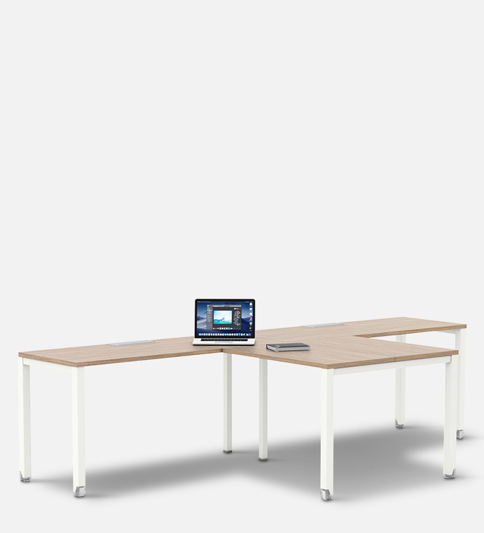 Buy SOS Liteoffice Workstation T Shape Office Table in Persian Walnut ...