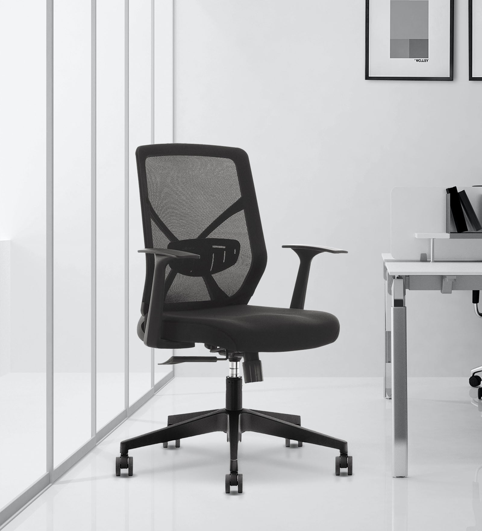 Buy SOS Breathable Mesh Ergonomic Chair in Black Colour at 8% OFF by ...