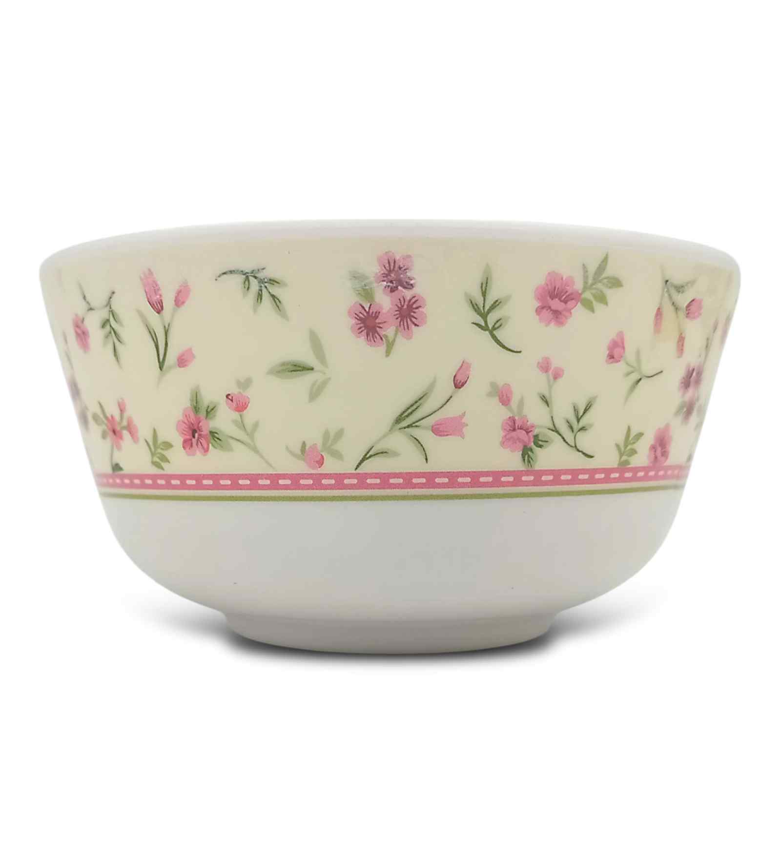 Buy Soup Bowl Set - Rose Garden (4.5\) , Stain Free, Glazed Finish ...