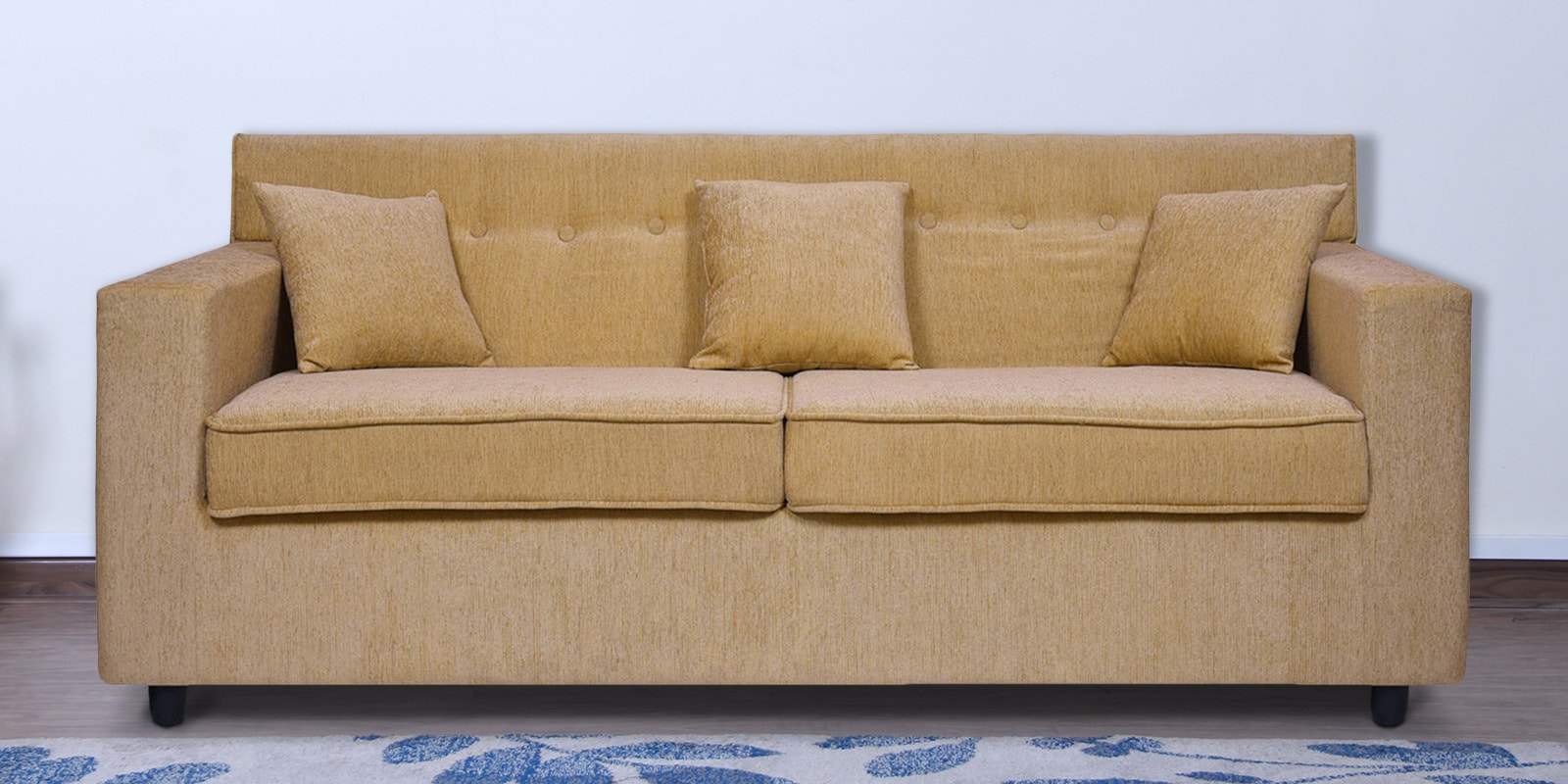 Buy Solitaire Two Seater Sofa in Beige Colour by Stoa Paris Online - 2 ...