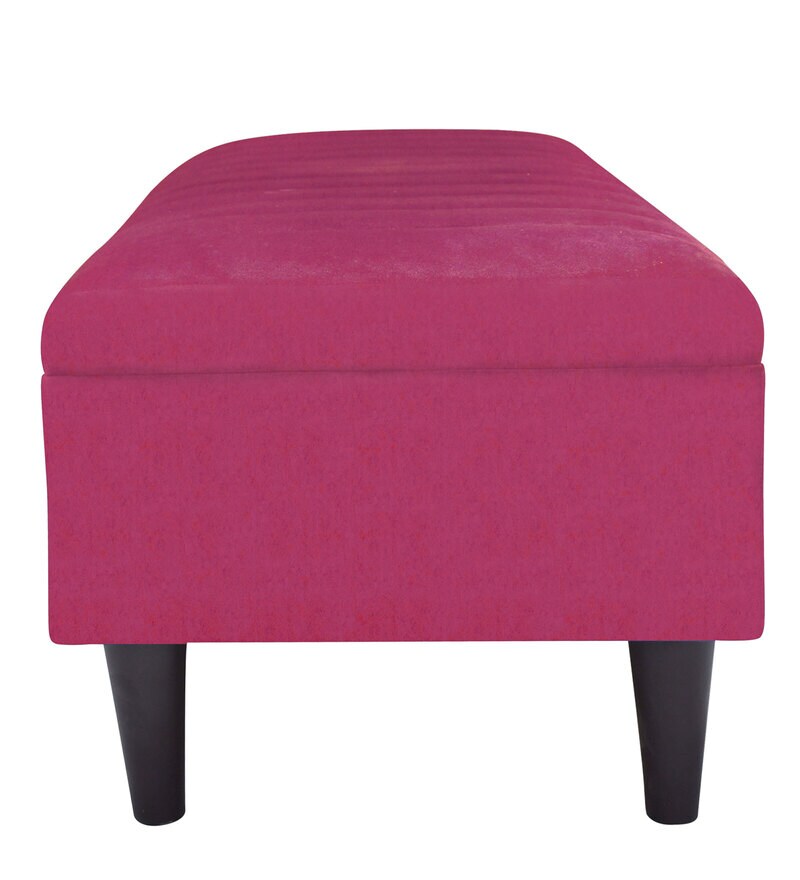 Buy Soho Velvet Bench in Maroon Colour Online - Benches - Benches ...