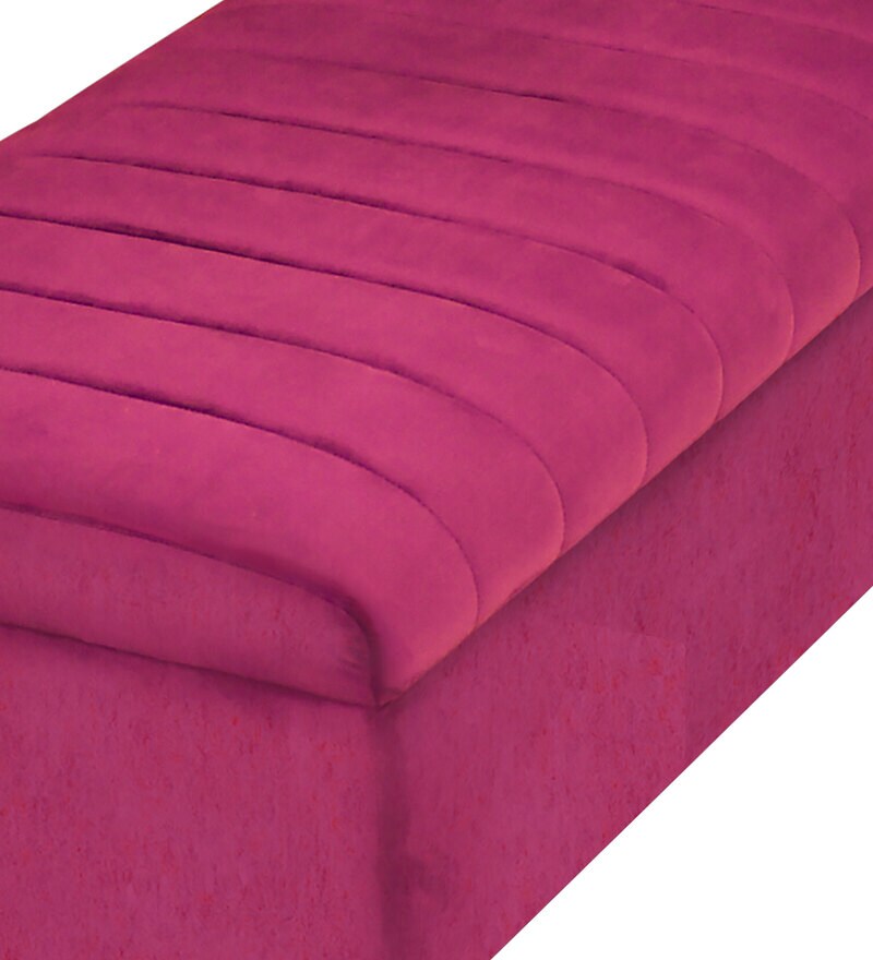 Buy Soho Velvet Bench in Maroon Colour Online - Benches - Benches ...