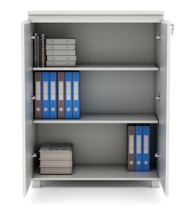 Buy SOS File Cabinet in Everest White Finish with Lock Online - File ...