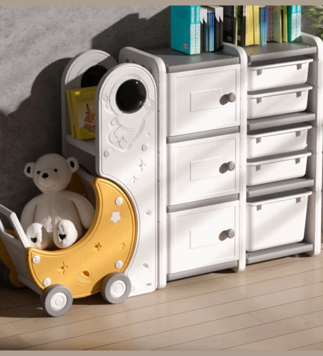 Buy Space Series Plastic Toy Organizer in Yellow And White Colour at 4% ...