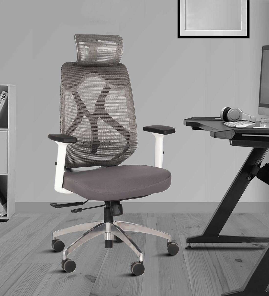 Buy Spider Office Chair in Grey & White Colour at 30% OFF by Trevi ...