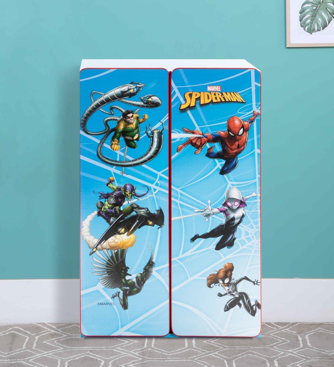 Buy Spiderman Themed Cabinet in Blue Colour by Yipi Online Online ...