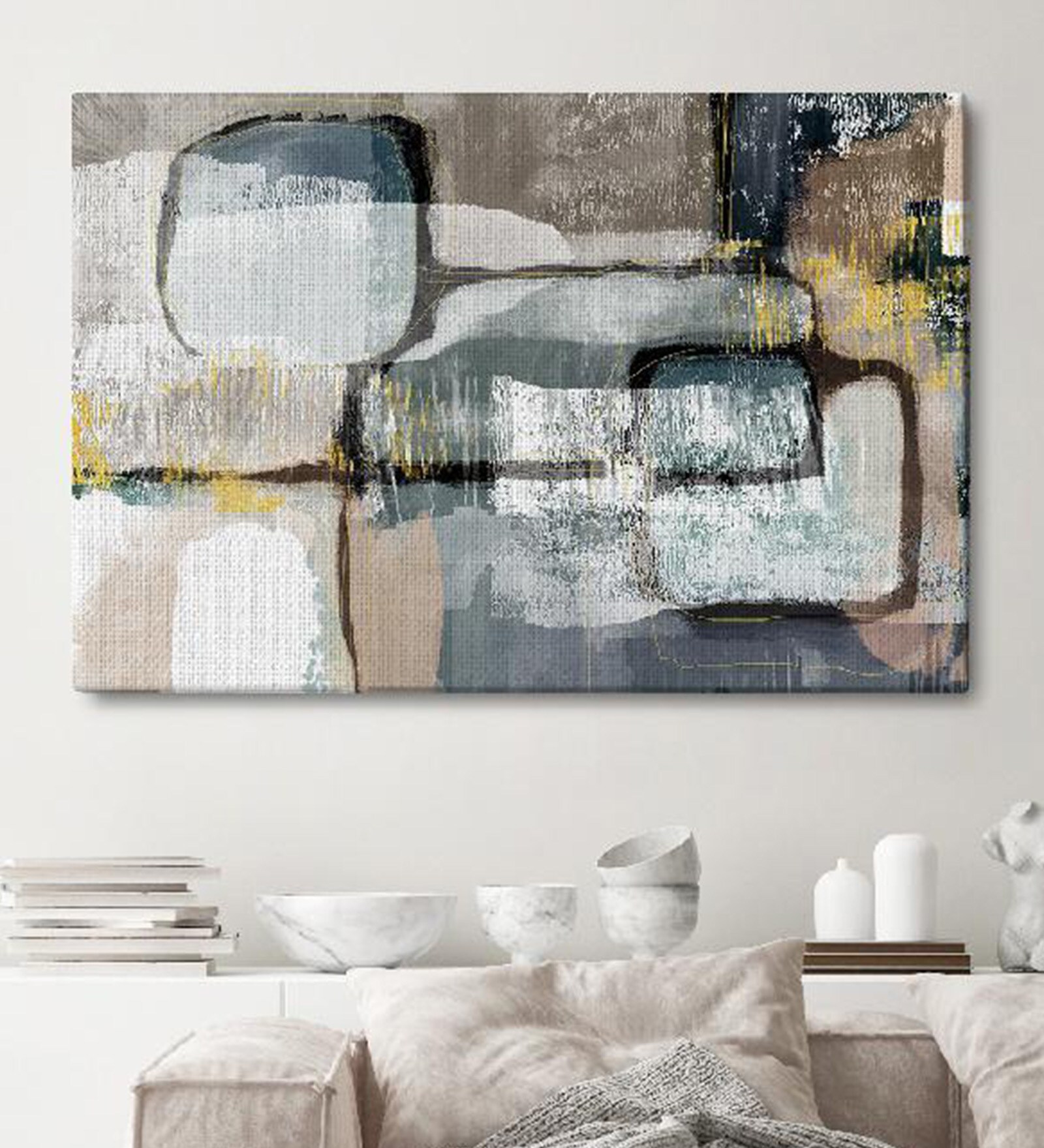Buy Spatial Lodge Multicolor Canvas Unframed Art Print at 21% OFF by ...