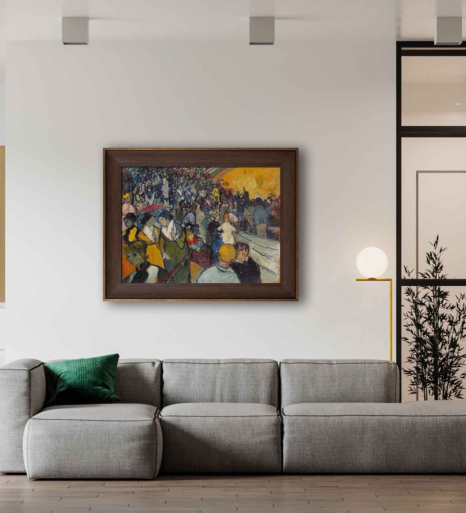 Buy Spectators Multicolour Canvas Framed Abstract Art Print at 20% OFF ...