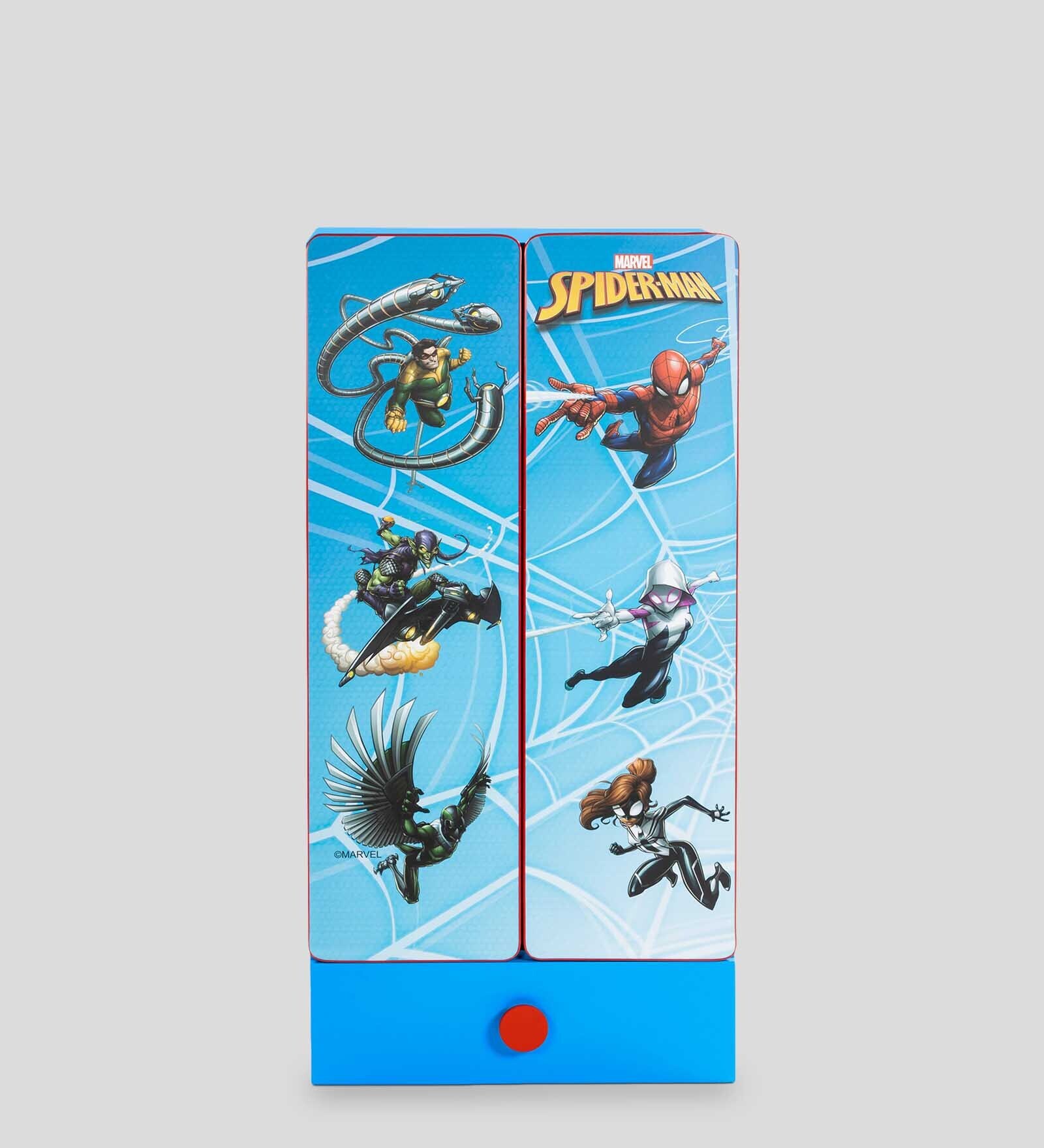 Buy Spiderman Themed Cabinet with Drawer Storage in Blue Colour at 19% ...
