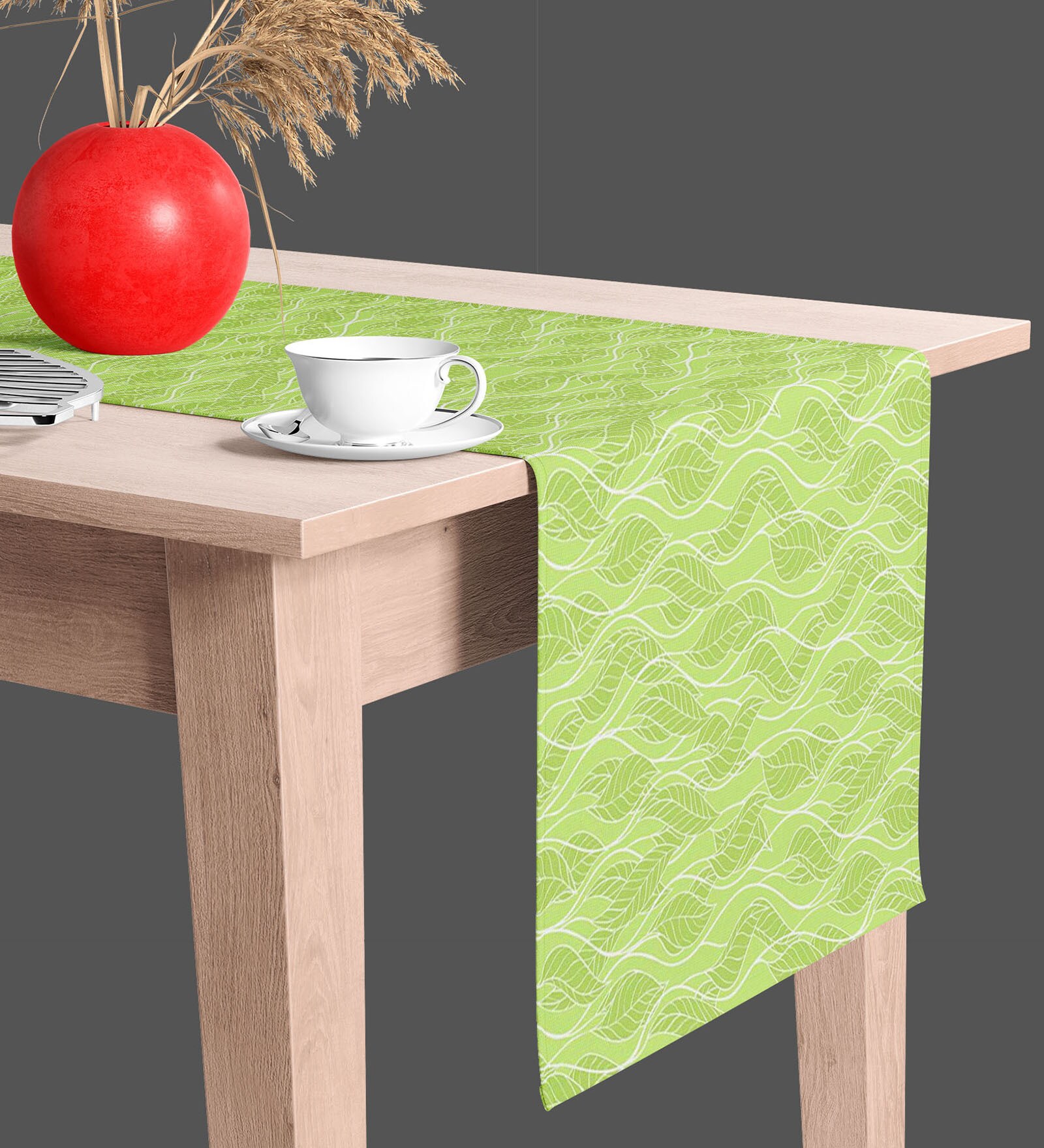 Buy Spring Leaves Multicolor (72 x 12) Cotton Canvas Table Runner at 63 ...