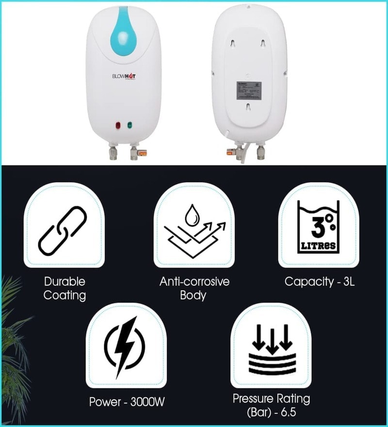 Buy Spring 3 Ltr Instant Water Heater Geyser With Installation Kit By ...