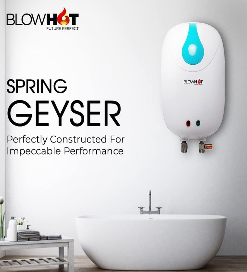 Buy Spring 3 Ltr Instant Water Heater Geyser With Installation Kit By Blowhot Online - Water ...
