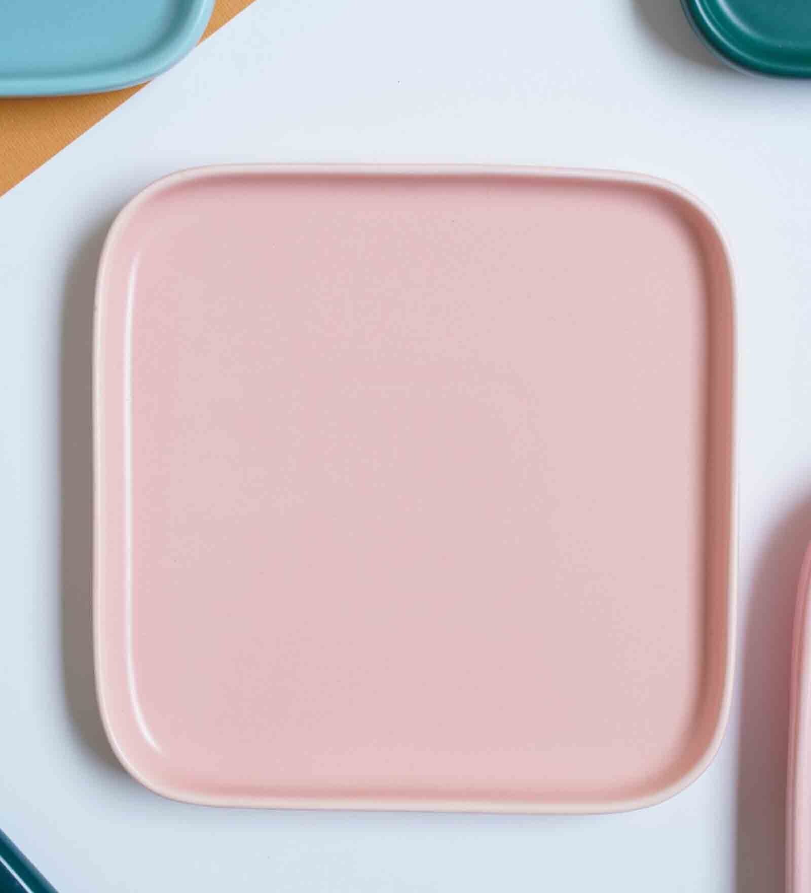 Buy Square Pink 5.9 Inch Ceramic Side Plate at 50% OFF by Nestasia ...