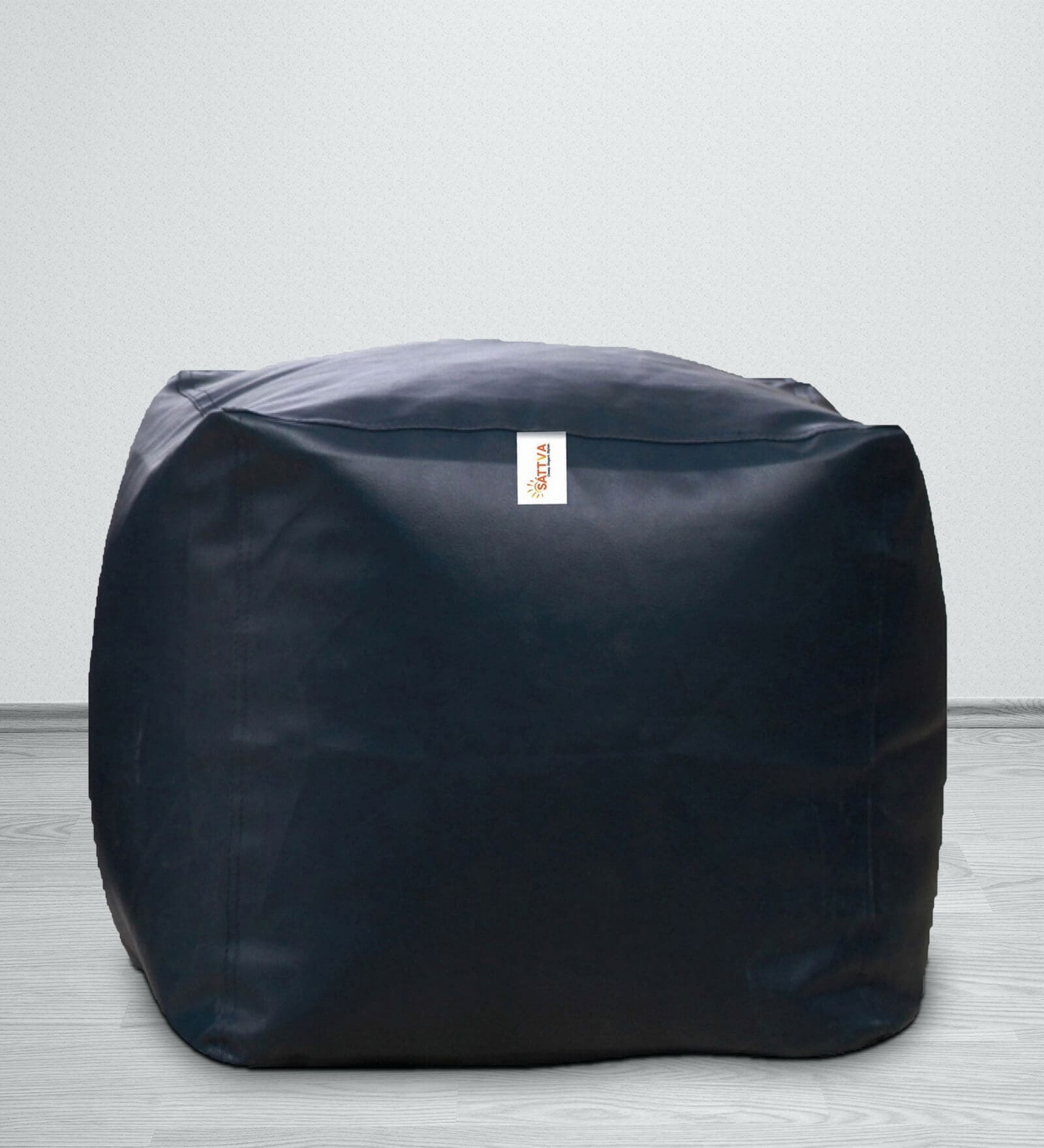 Buy Square Pouffe Cover in Navy Blue Colour at 32% OFF by Sattva ...