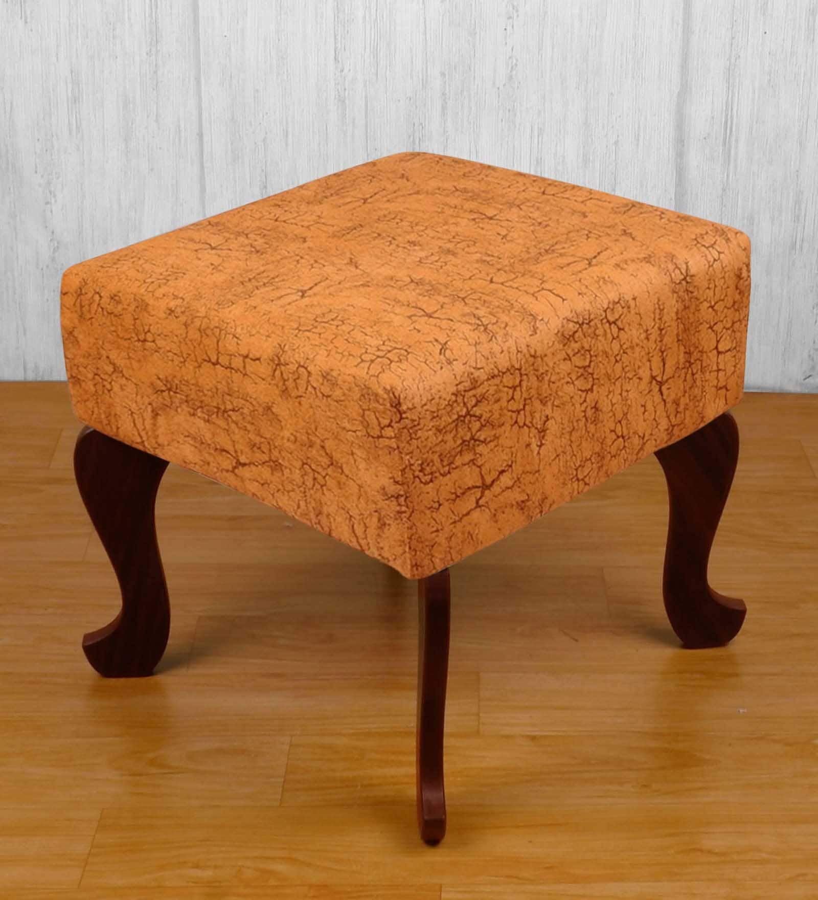 Buy Square Fabric Seating Stool in Beige Colour at 4% OFF by Mintwud ...