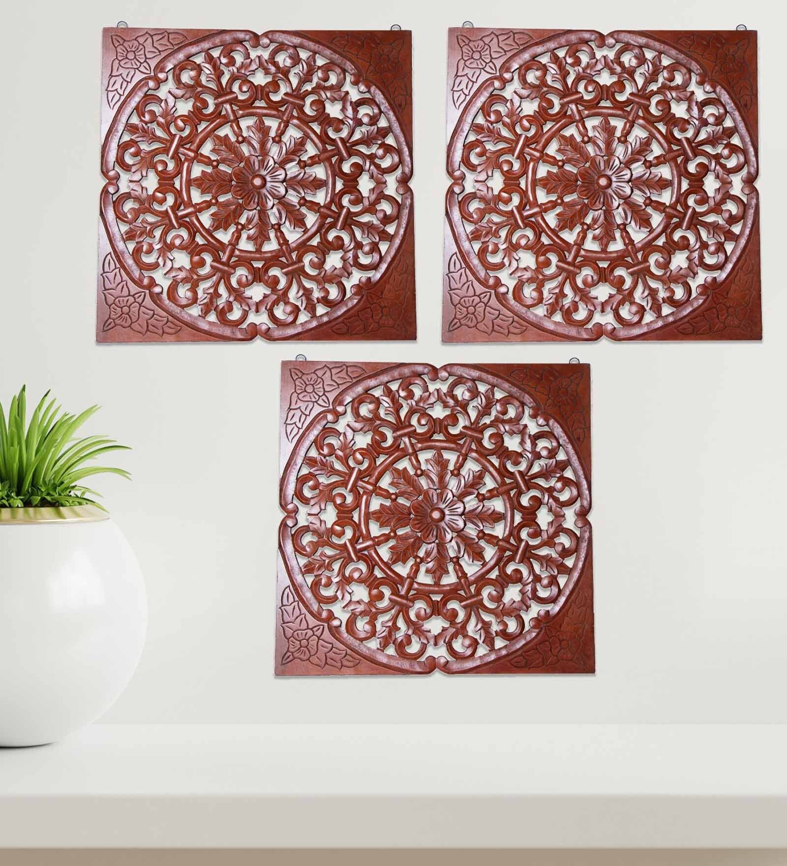 Buy Squary MDF Wall Panel in Walnut Colour by Timberly at 52% OFF by ...