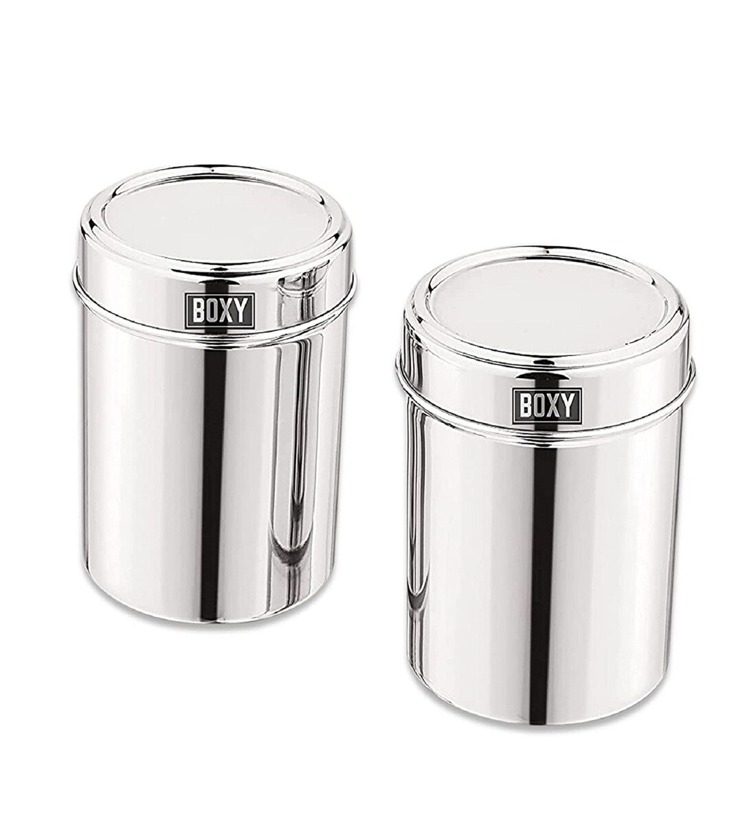 Buy Premium Stainless Steel Kitchen Container Set of 2 By Boxy Home at ...