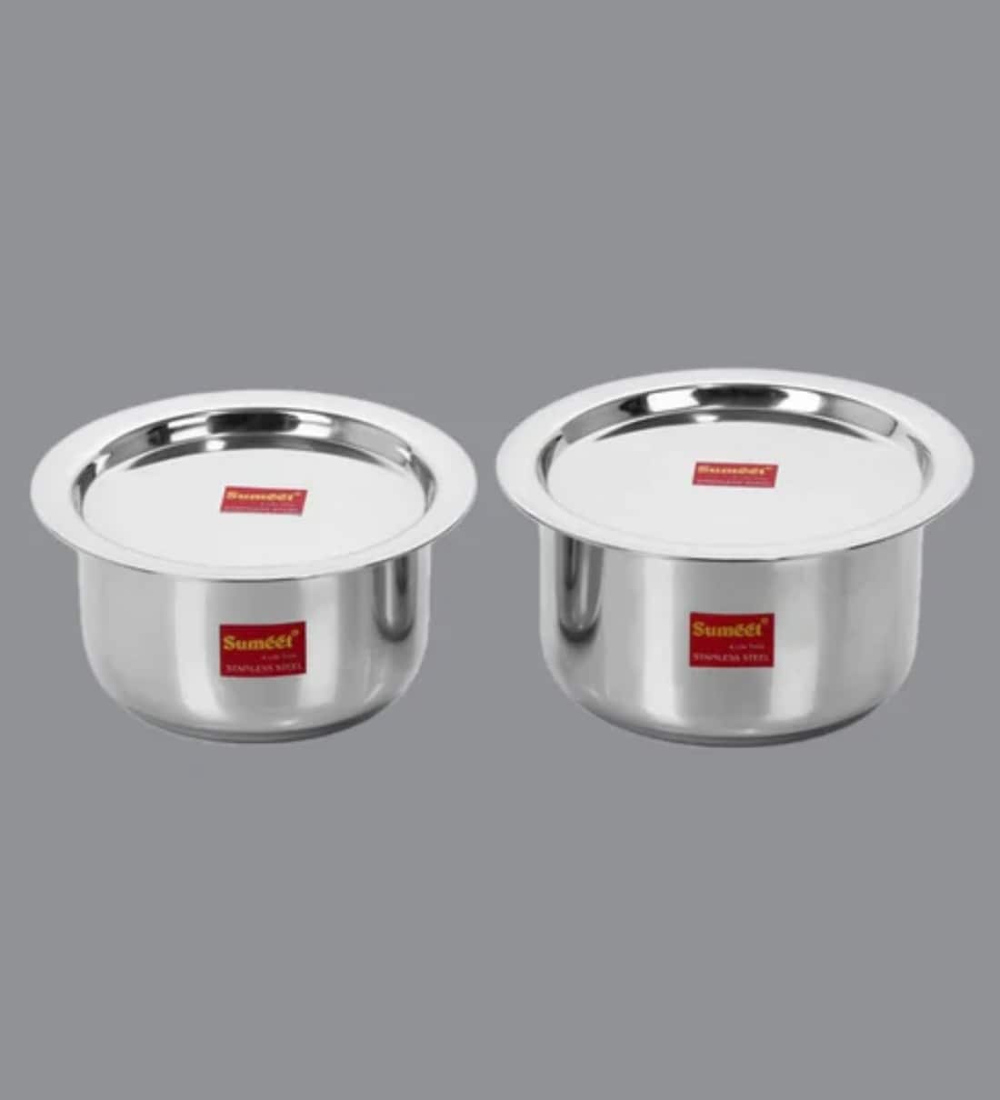 Buy Stainless Steel Silver Non-Stick 2Pcs Patila at 47% OFF by Sumeet ...