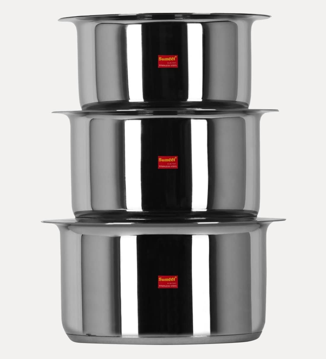 Buy Stainless Steel Non-Stick (Set Of 3) Patila at 38% OFF by Sumeet ...