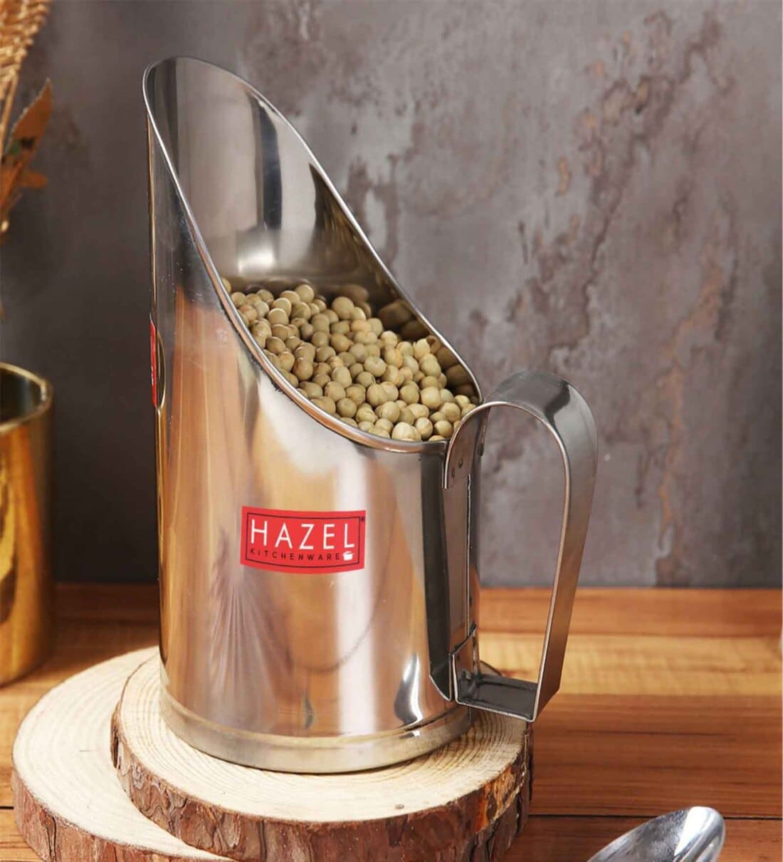 Buy Stainless Steel Scoop Spoon With Handle | Steel Scoops For Grocery ...