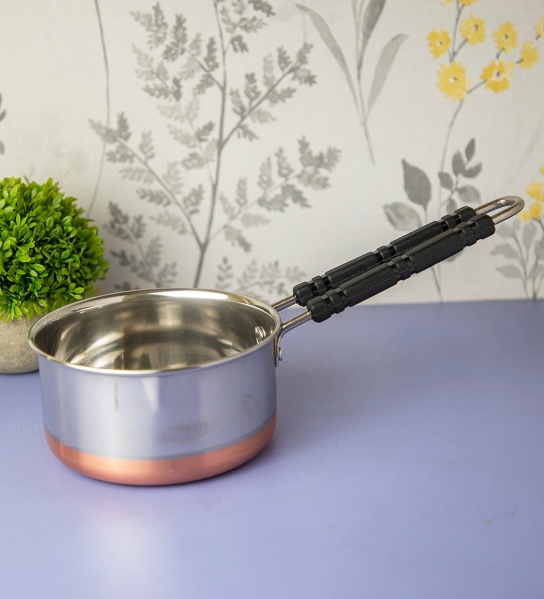 Buy Steel Silver Saucepan With Copper Plated Bottom By Market 99 at 46% ...