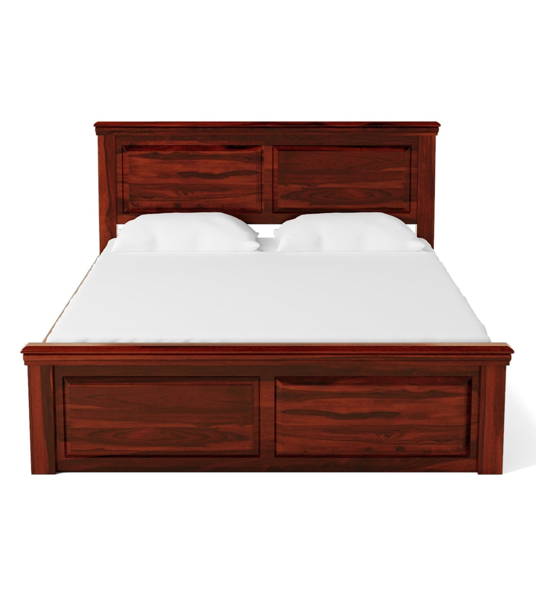 Buy Stanfield Solid Wood King Size Bed With Box Storage In Honey Oak ...