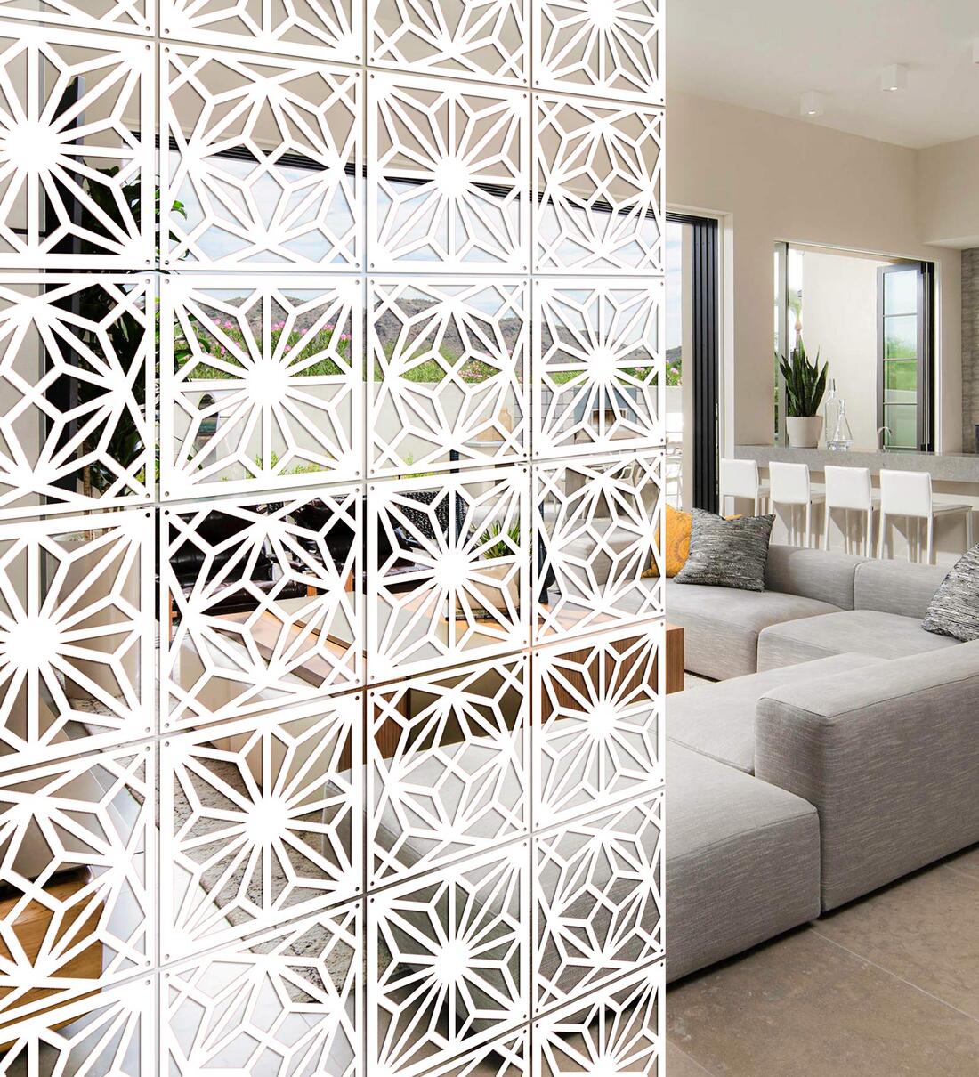 Buy Static Inverted (Set Of 10) White Colour Acrylic Hanging Room ...