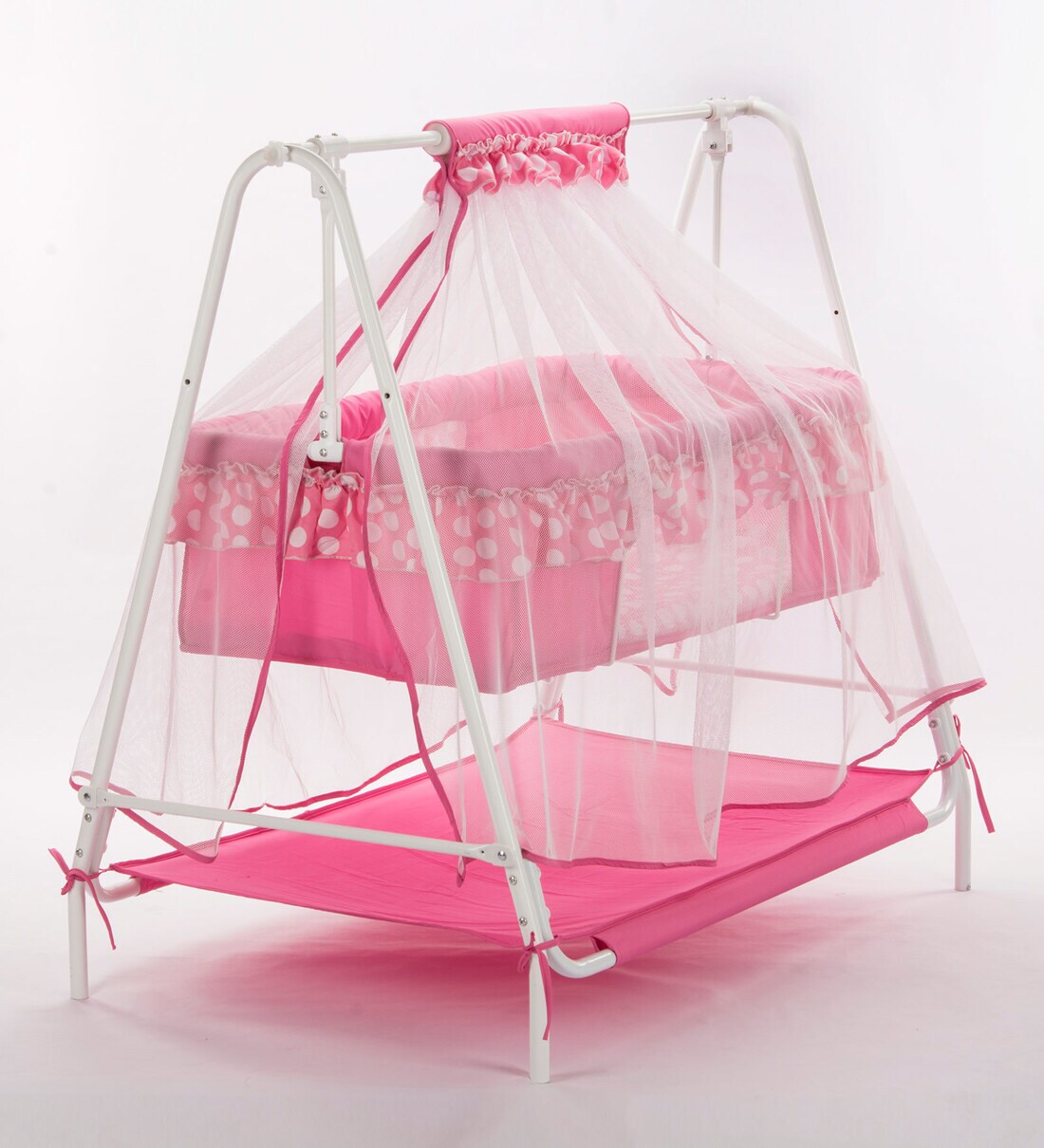 Buy Steel Cradle In Pink Colour By Kiddery Online - Cribs - Cribs ...