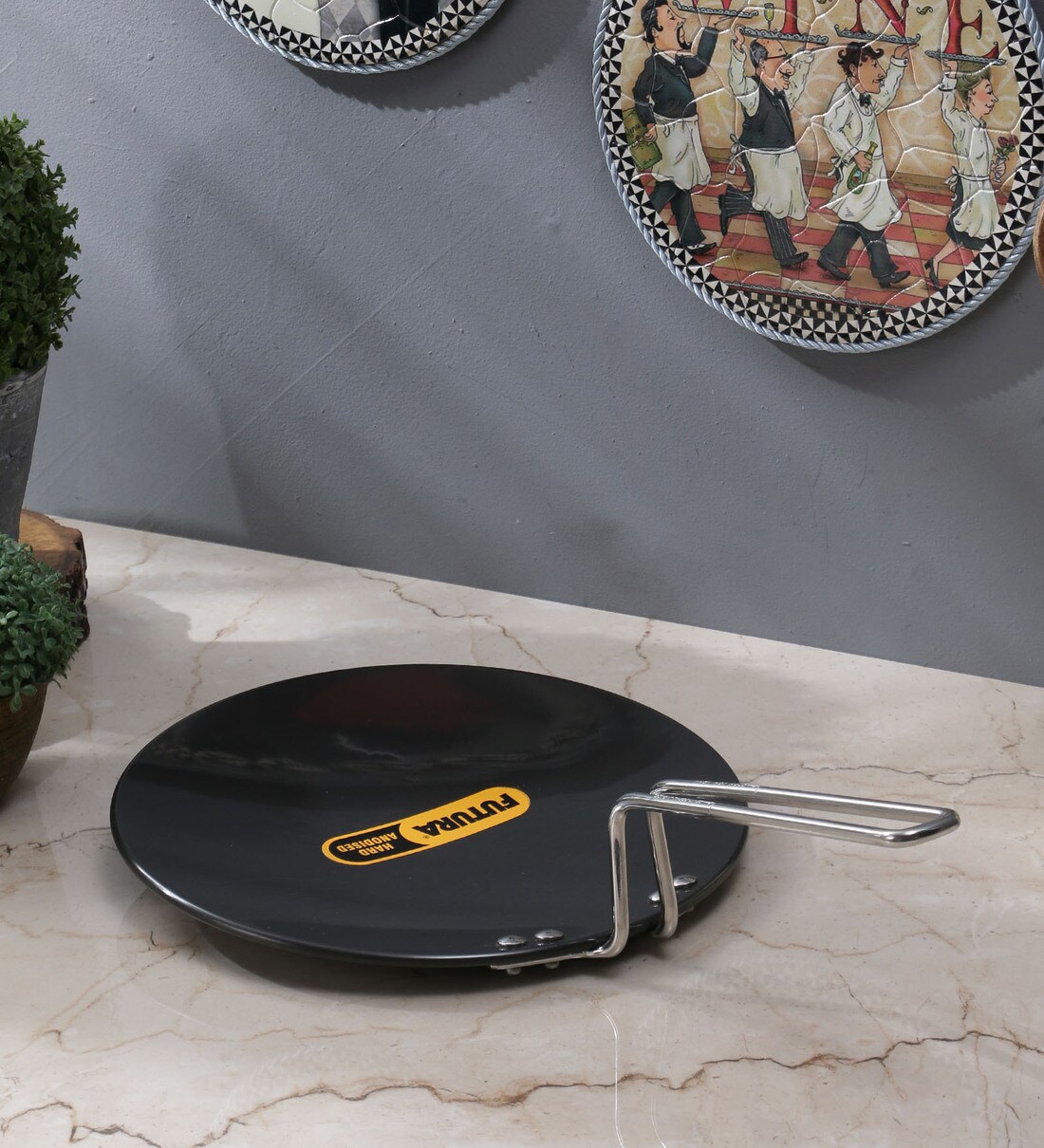 Buy Steel Hard Anodised Tawa by Hawkins at 100% OFF by Hawkins | Pepperfry