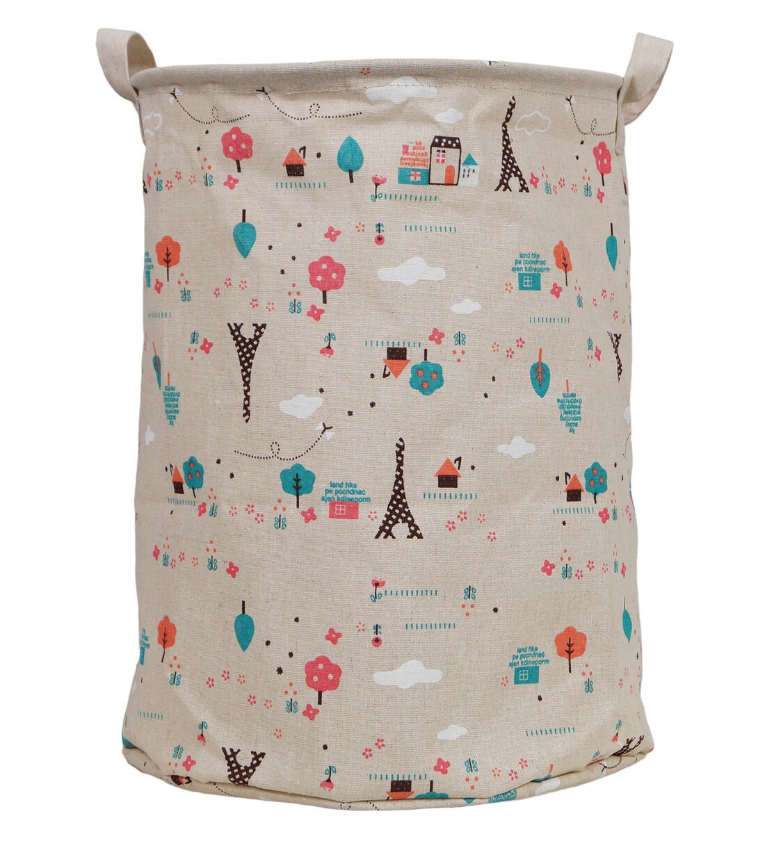 Buy Story@Home Fabric Foldable Laundry Bag Basket with Carry Handle at ...