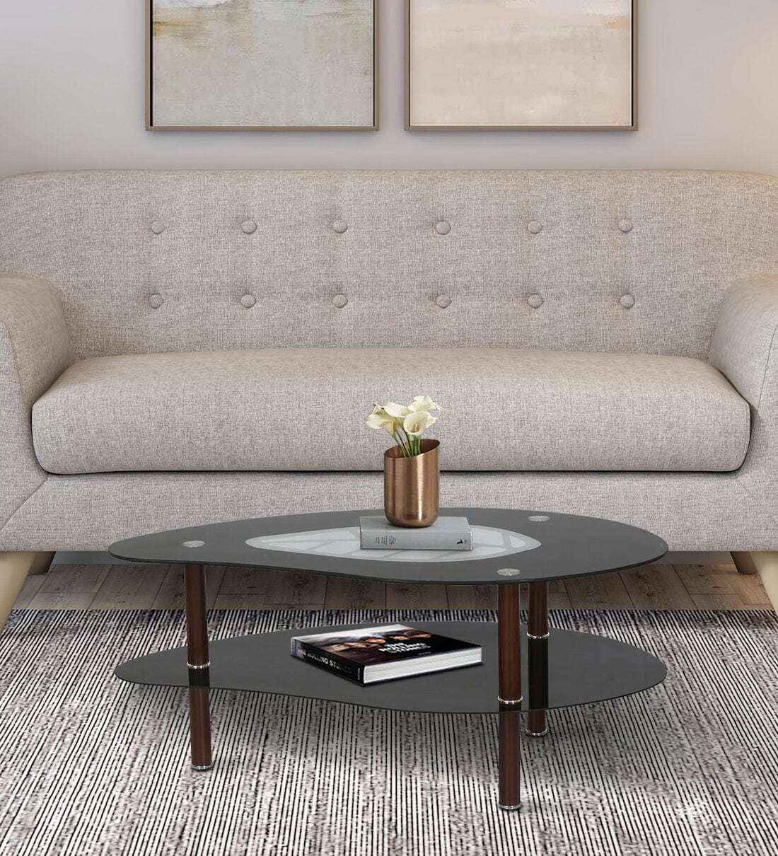 Buy Stuart Coffee Table in Black & Walnut Finish at 22% OFF by Nilkamal ...