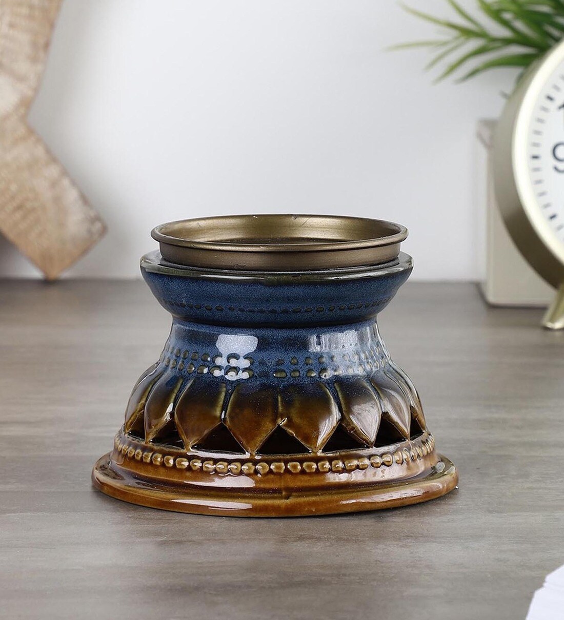 Buy Studio Multicolour Ceramic Pillar Candle Holder at 42% OFF by Miah ...