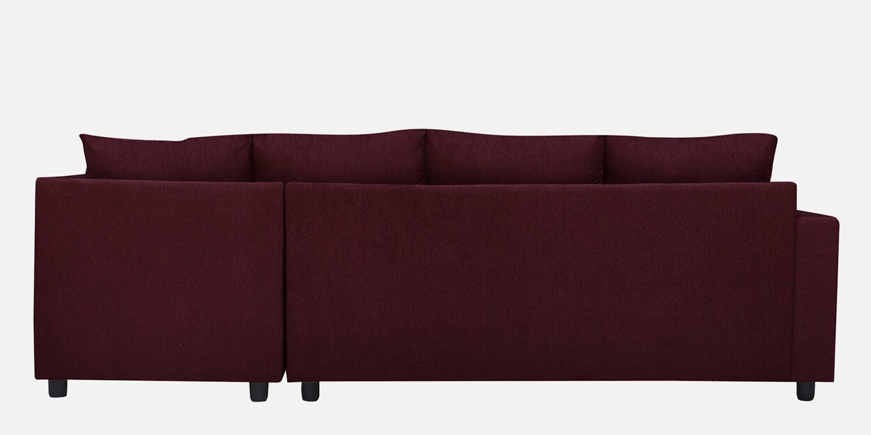 Buy Stella Fabric LHS Sectional Sofa in Maroon Colour by ARRA Online ...