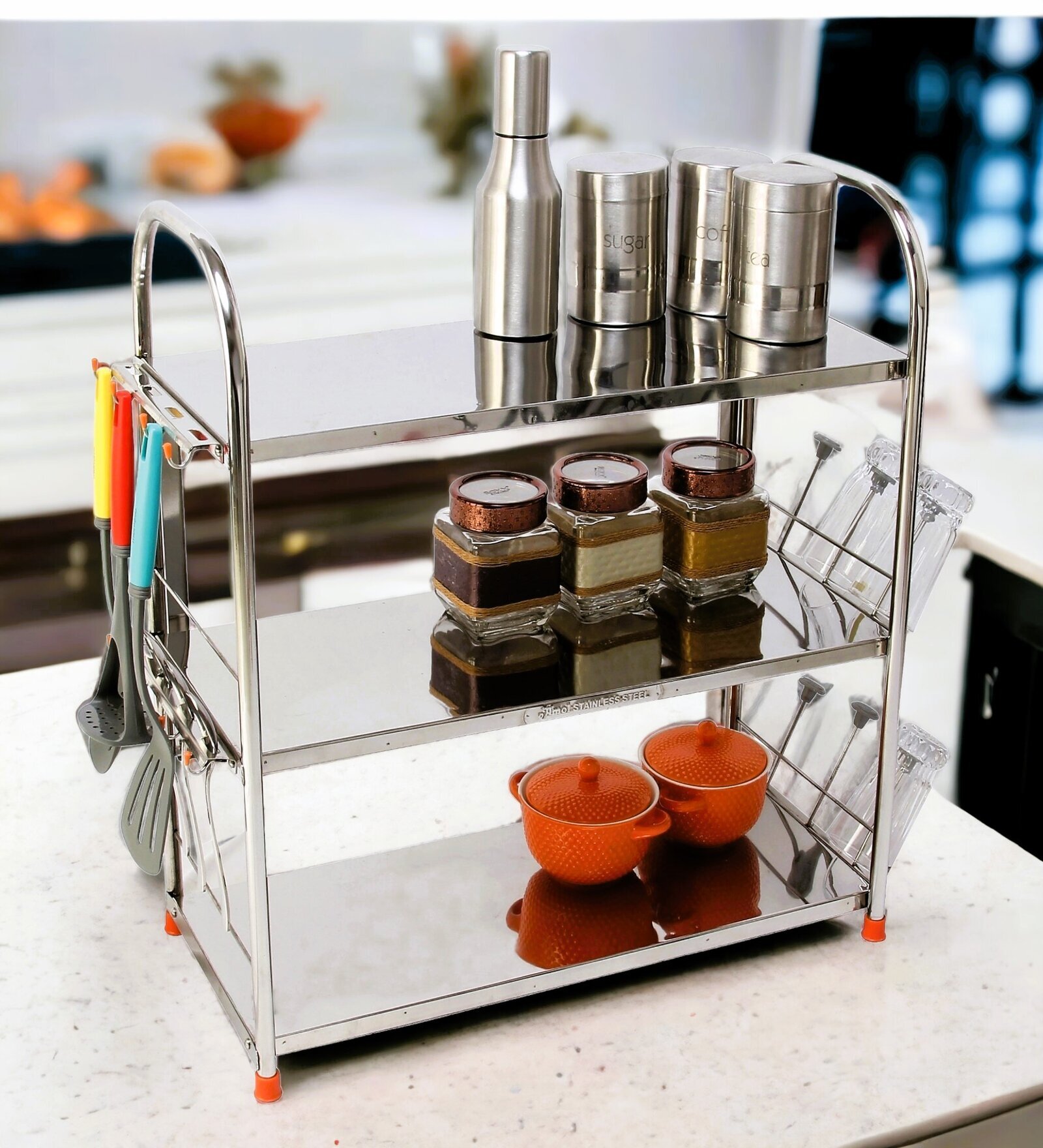 Buy Stainless Steel 25 x 11 Inches Kitchen Racks By Amol at 37% OFF by ...