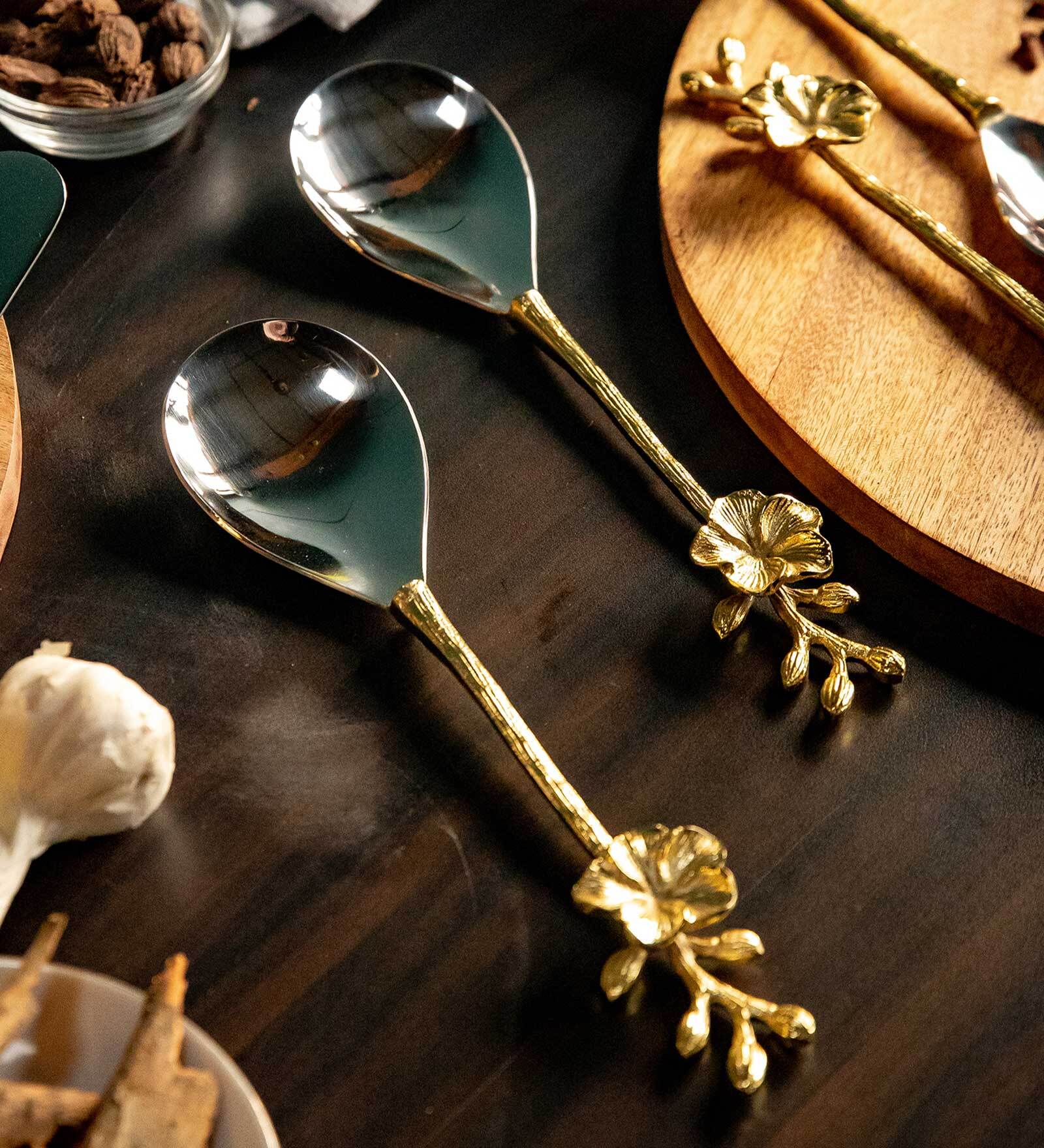 Buy Serving Spoon Gift Set of 2 at 28% OFF by Logam | Pepperfry