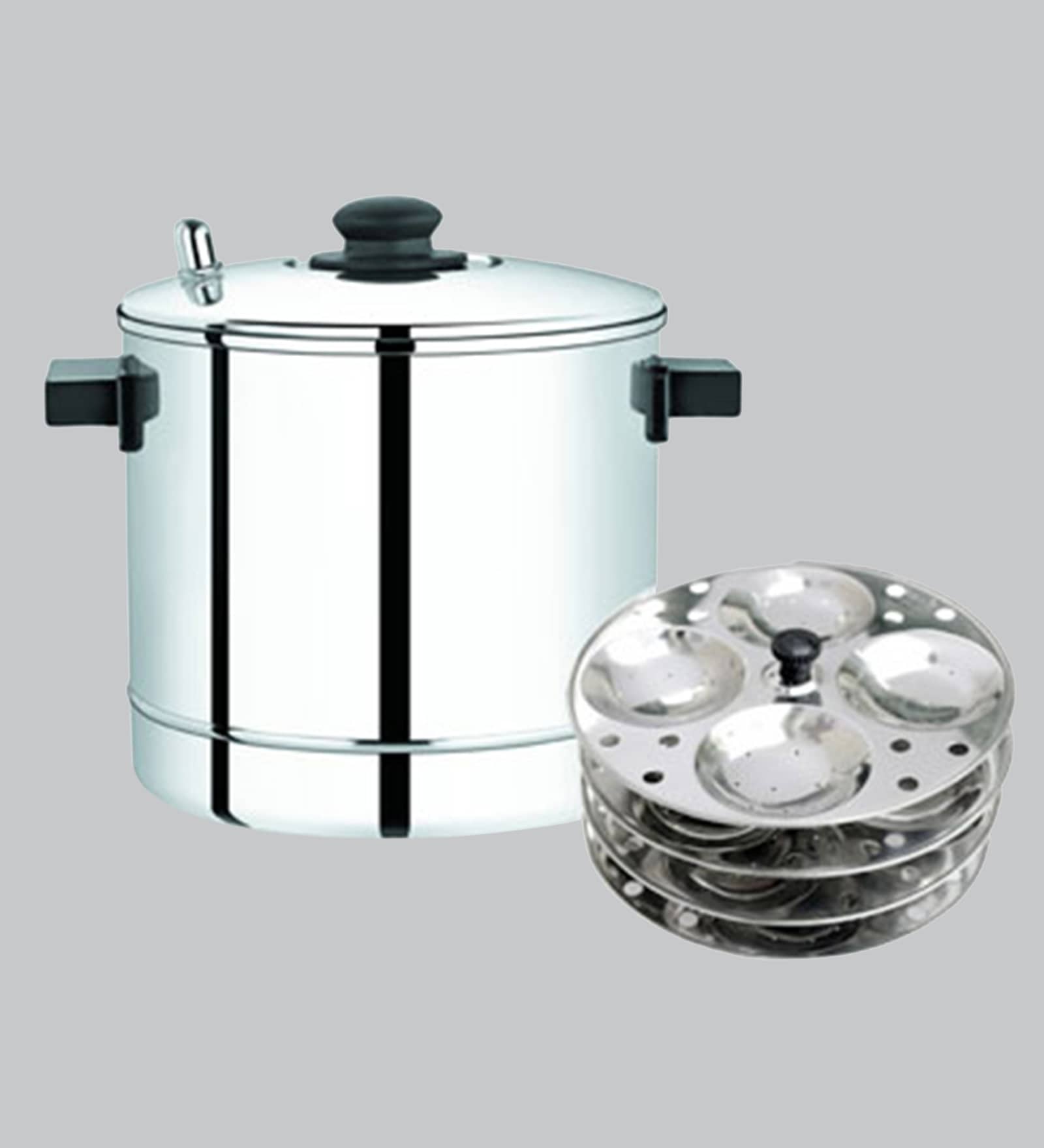 Buy Stainless Steel Idli Cooker 4 Plates (4*4 idlies ) Online - Idli ...